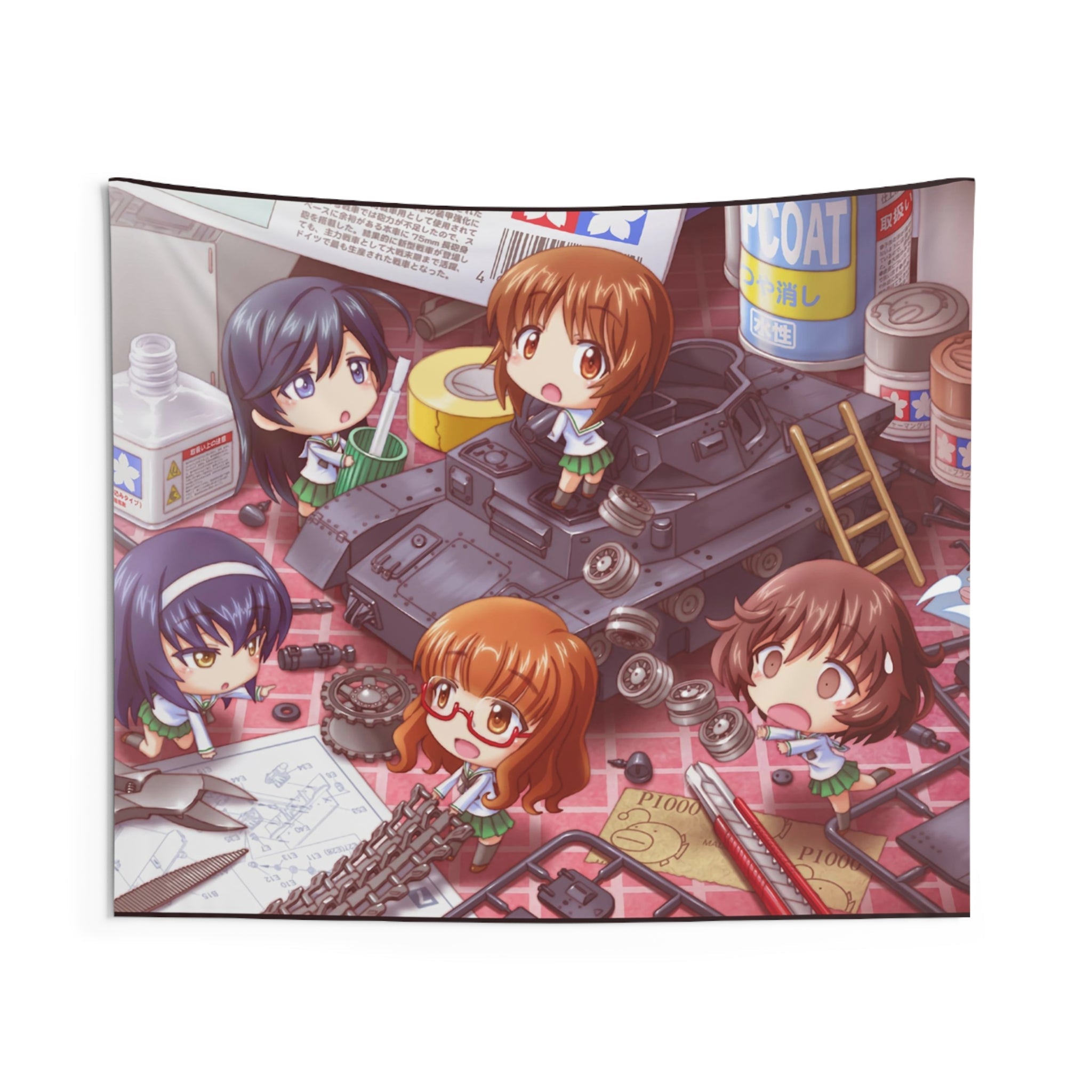 Girls und Panzer Indoor Wall Tapestry