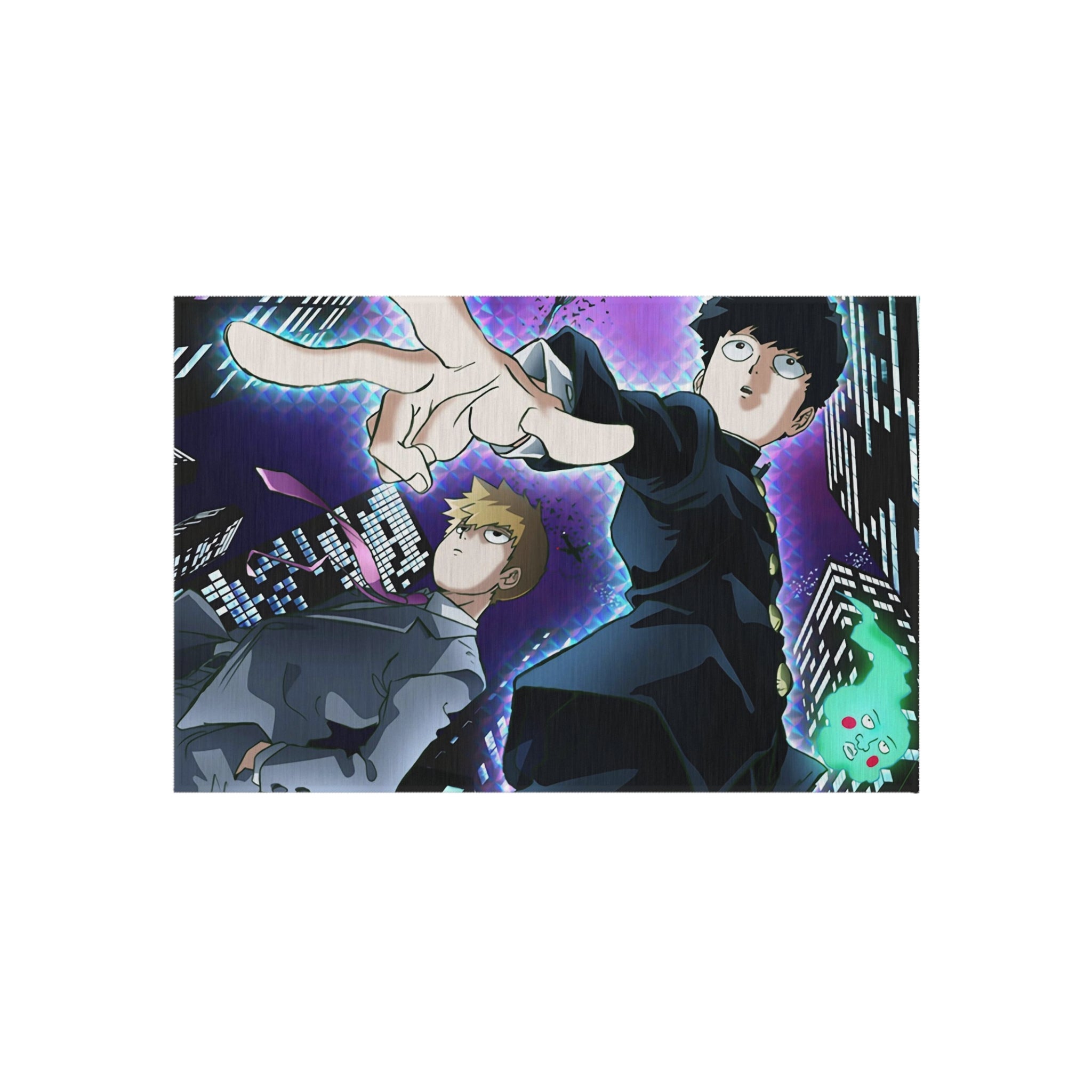 Mob Psycho 100 Arataka Reigen, Shigeo Kageyama, Ekubo Rug