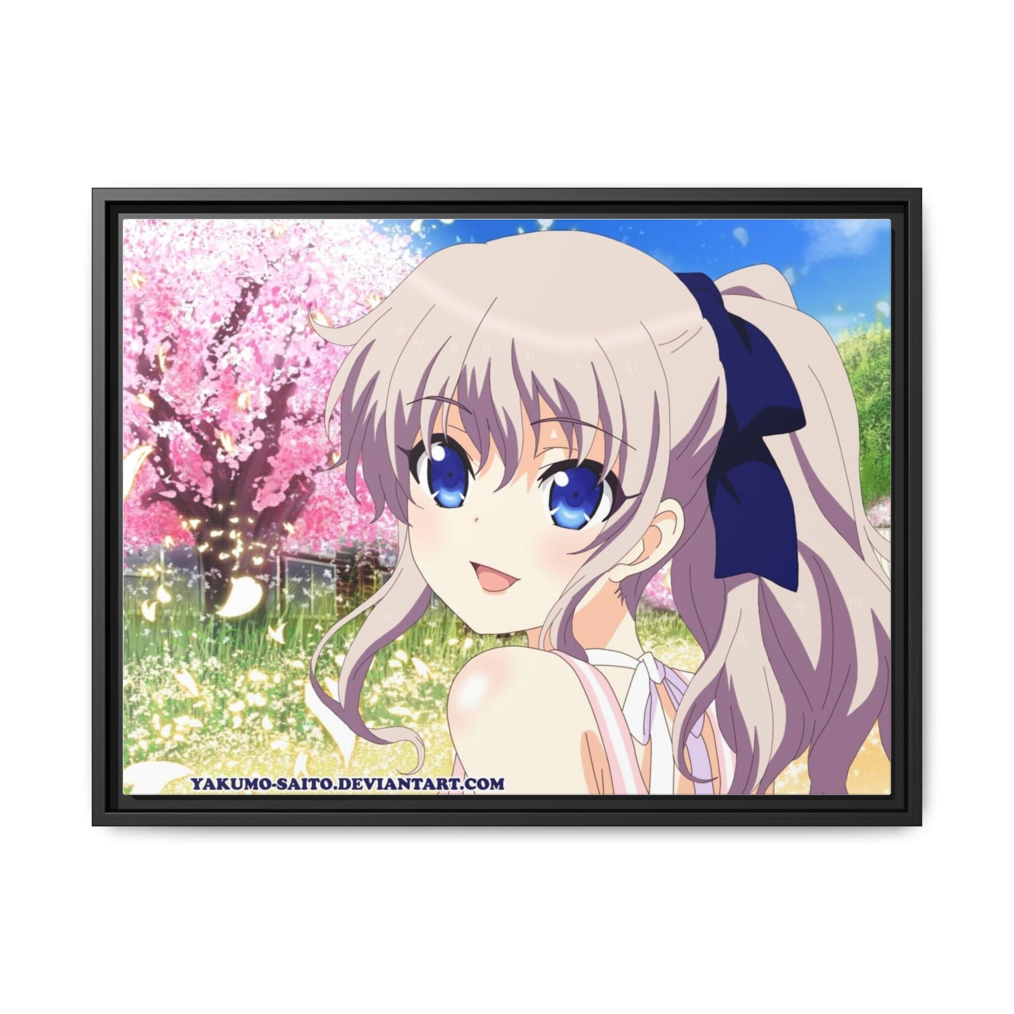 Nao Tomori Face Canvas Framed Art Print