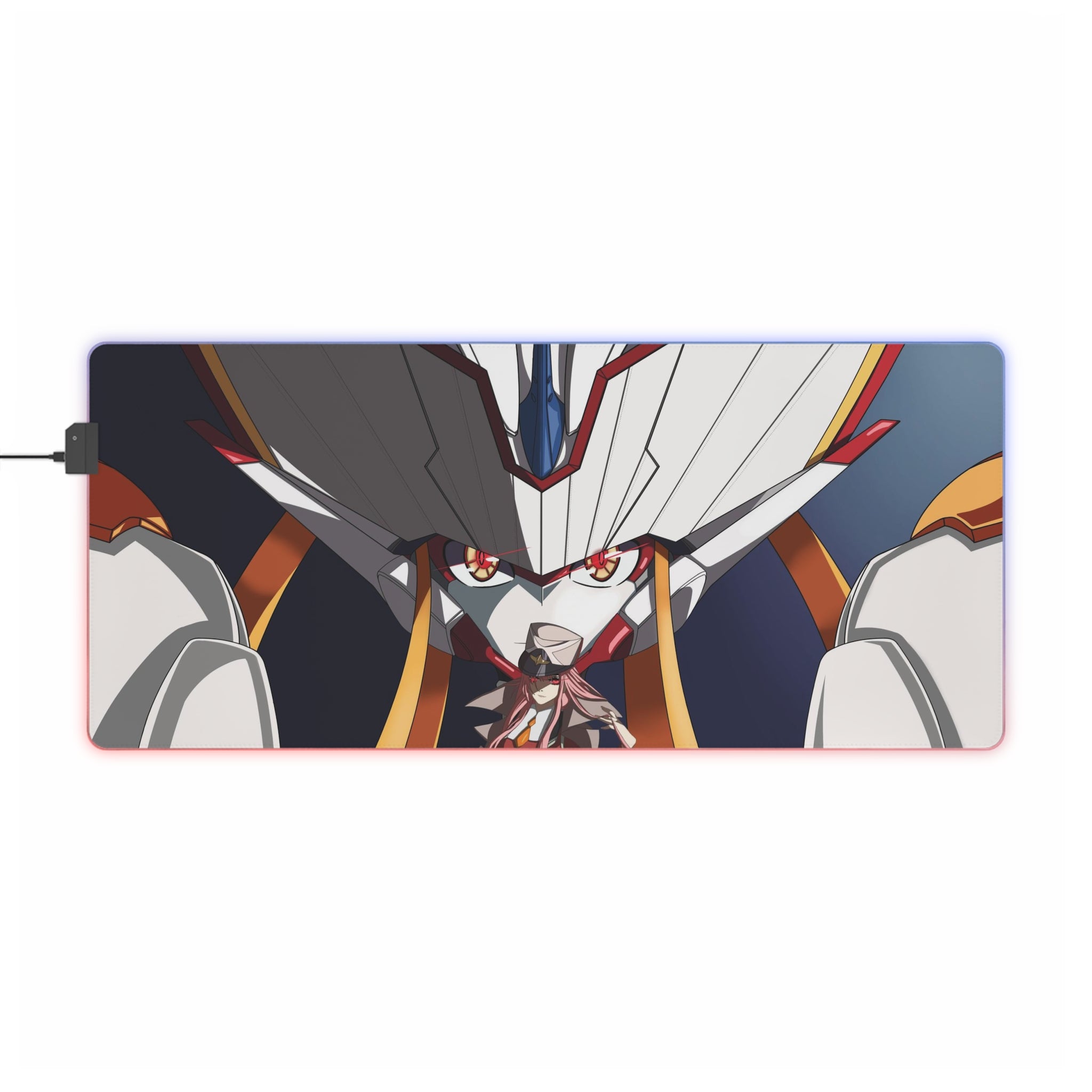 Zero Two and the Strelizia RGB LED Mouse Pad (Desk Mat)