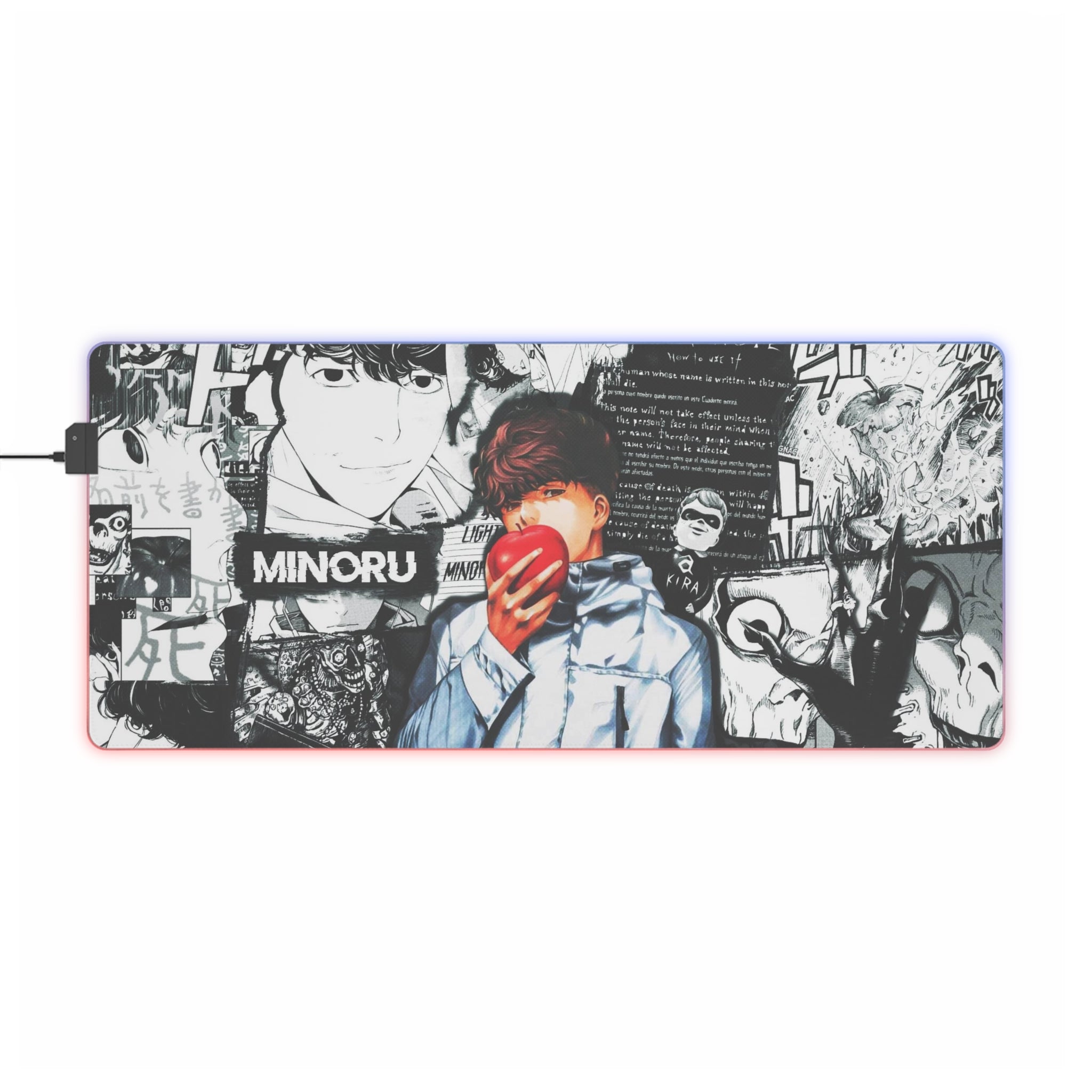Death Note One Shot RGB LED Mouse Pad (Desk Mat)