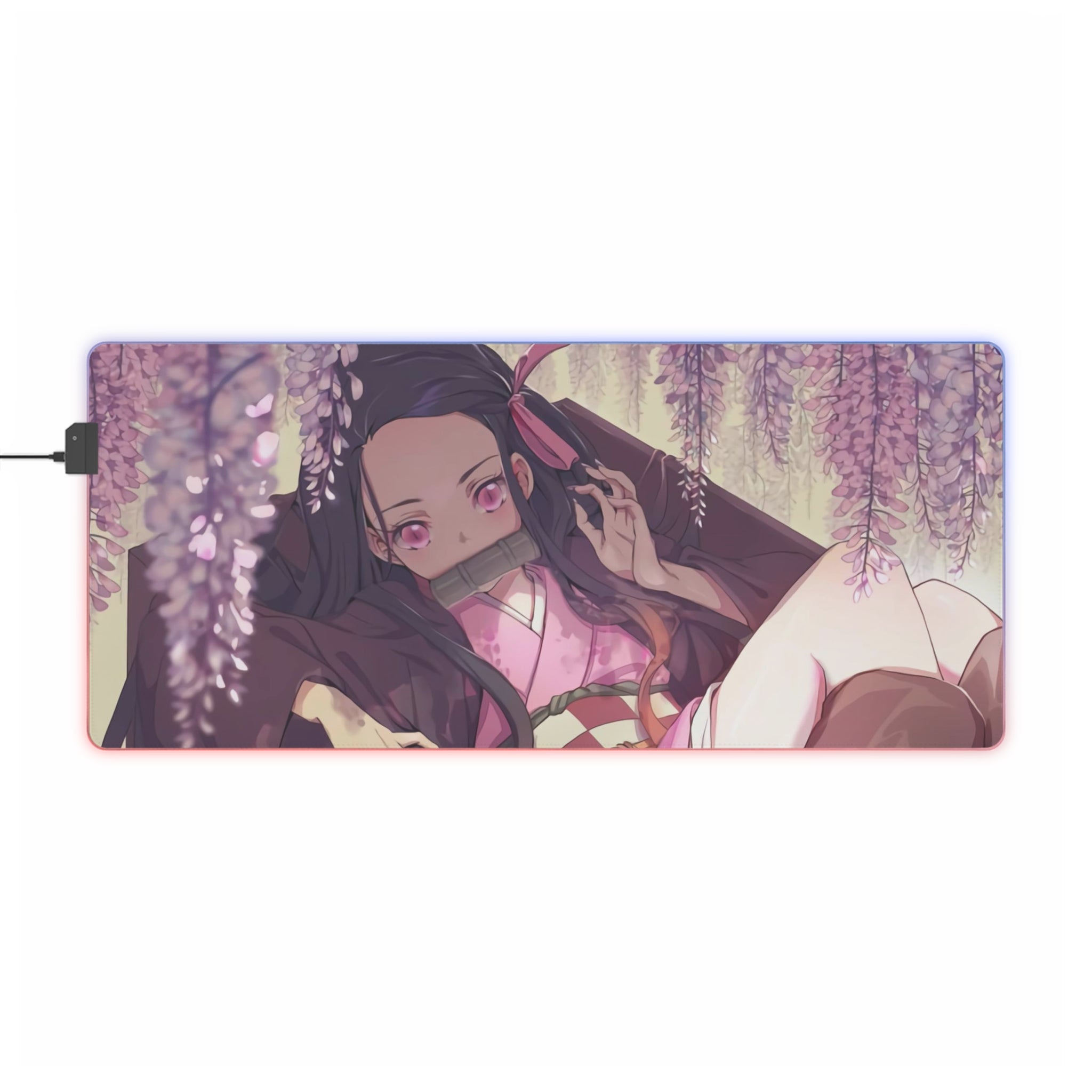 Nezuko Kamado RGB LED Mouse Pad (Desk Mat)