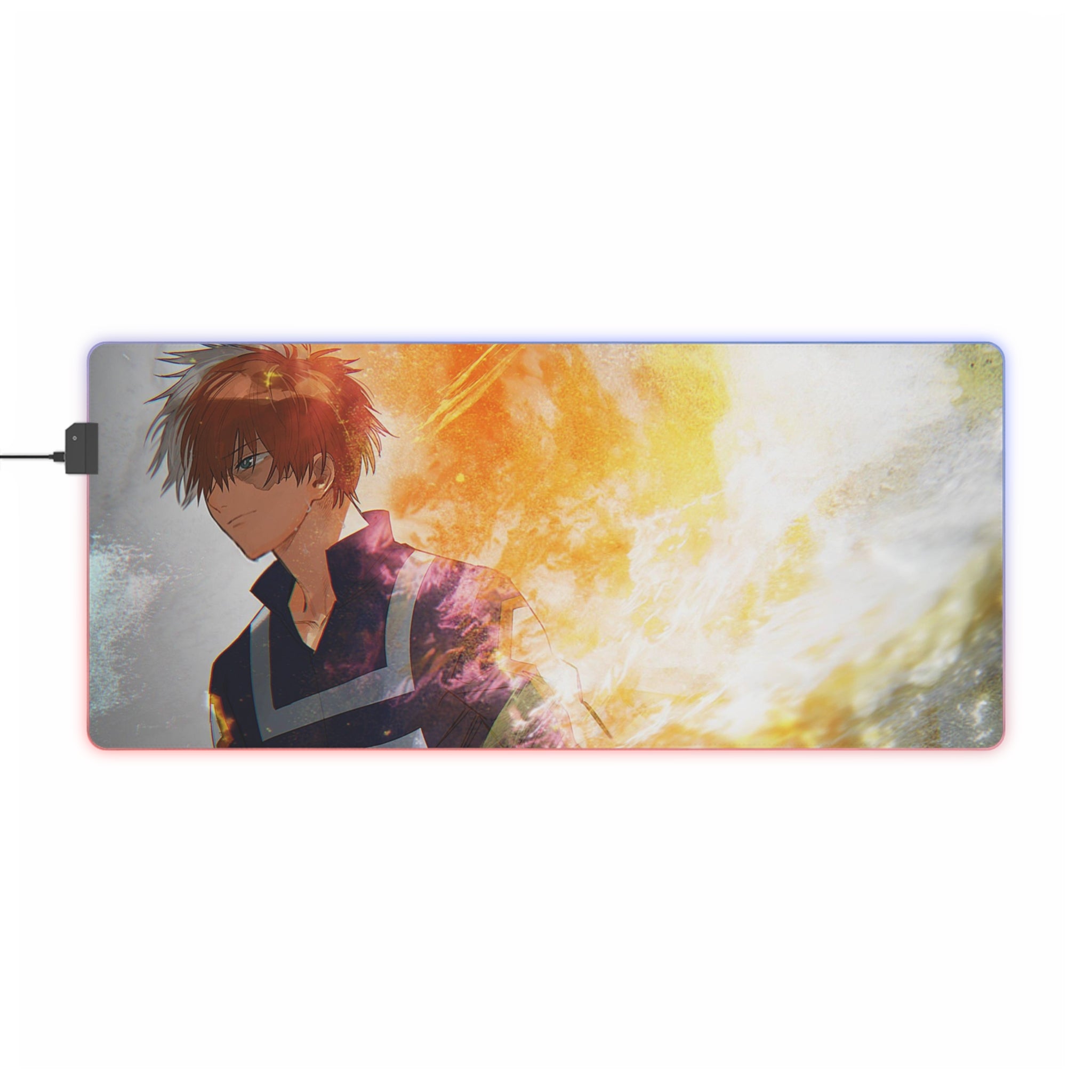 Shoto Todoroki RGB LED Mouse Pad (Desk Mat)