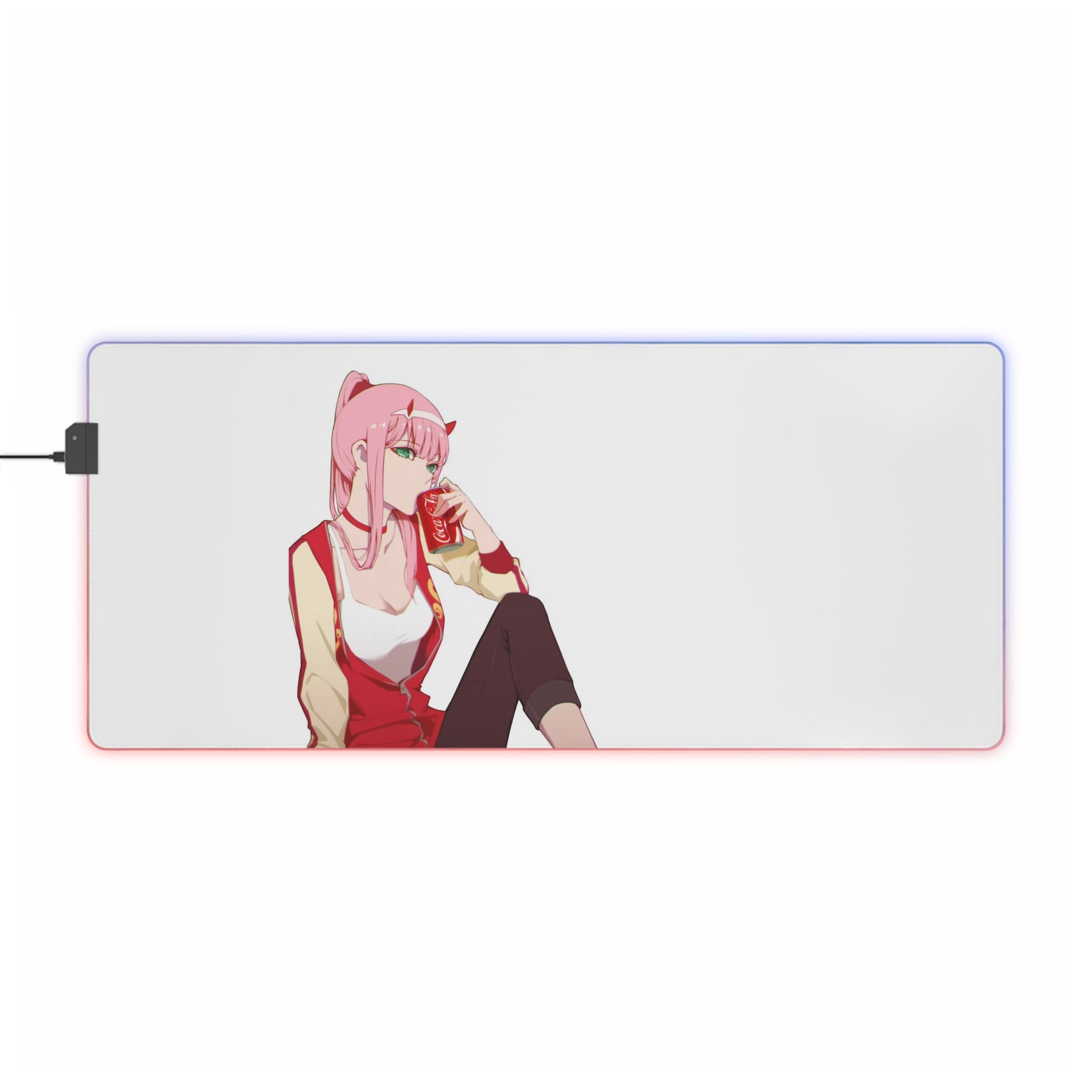 Zero Two RGB LED Mouse Pad (Desk Mat) – Anime Desk Mat