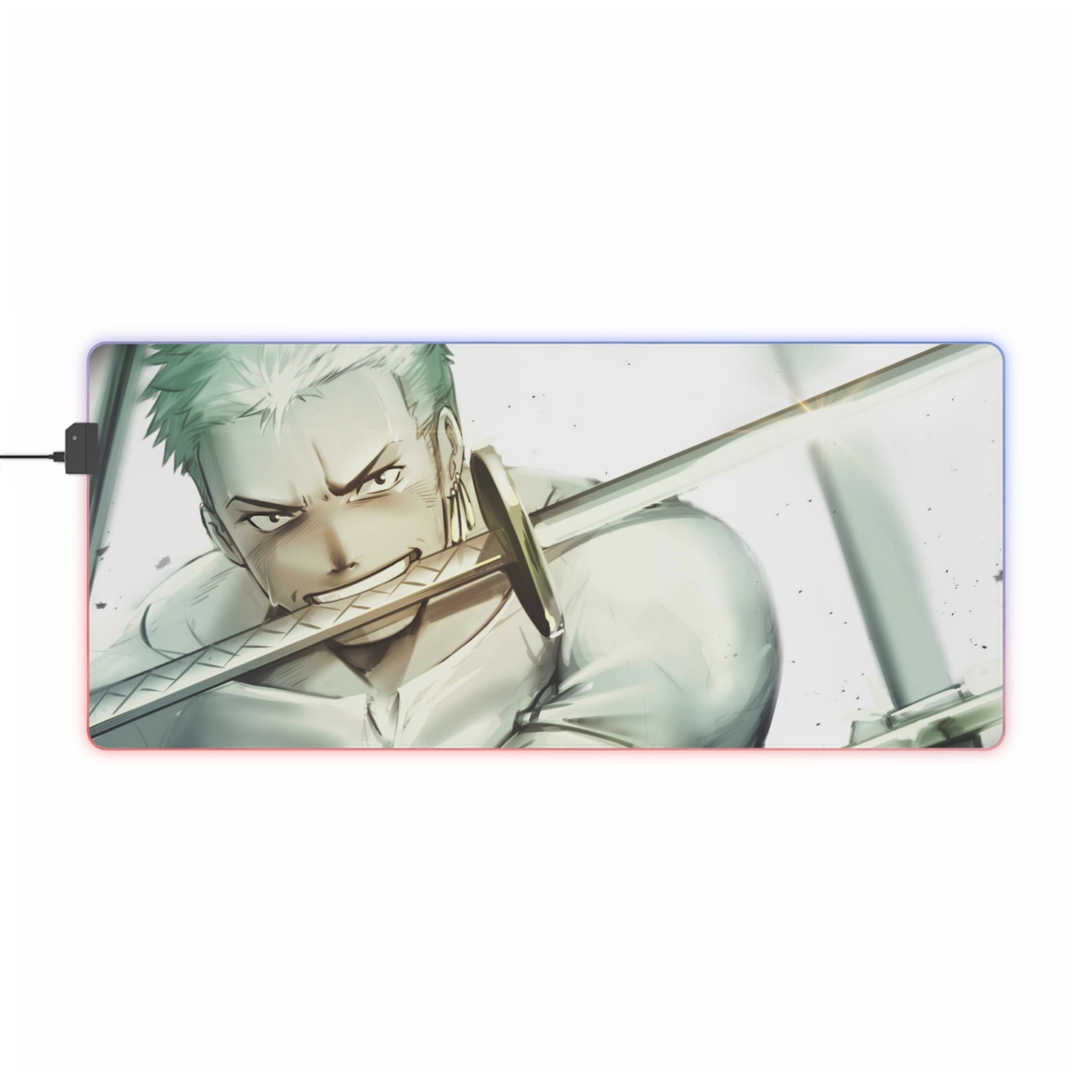 One Piece Roronoa Zoro RGB LED Mouse Pad (Desk Mat)
