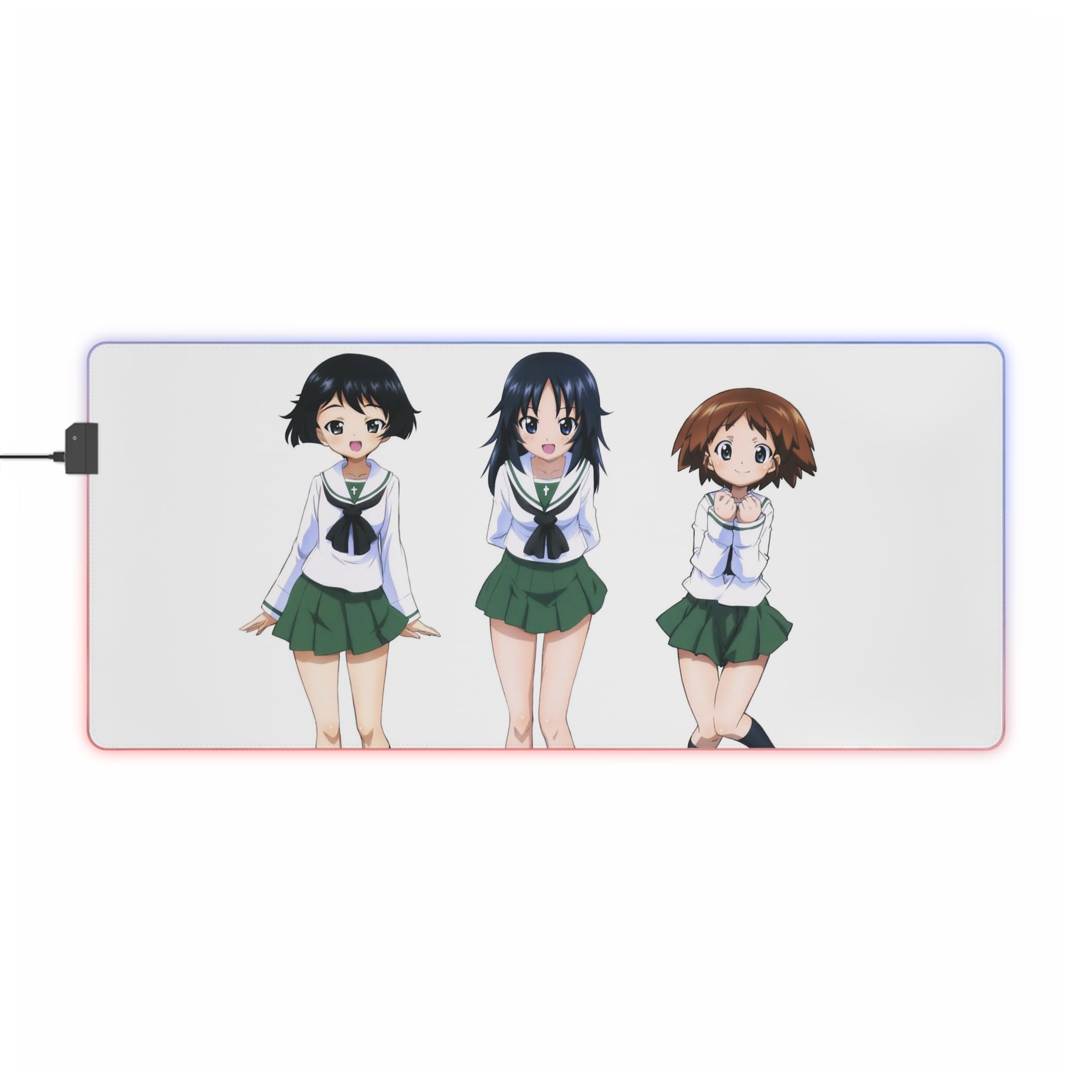 Girls und Panzer RGB LED Mouse Pad (Desk Mat) – Anime Desk Mat
