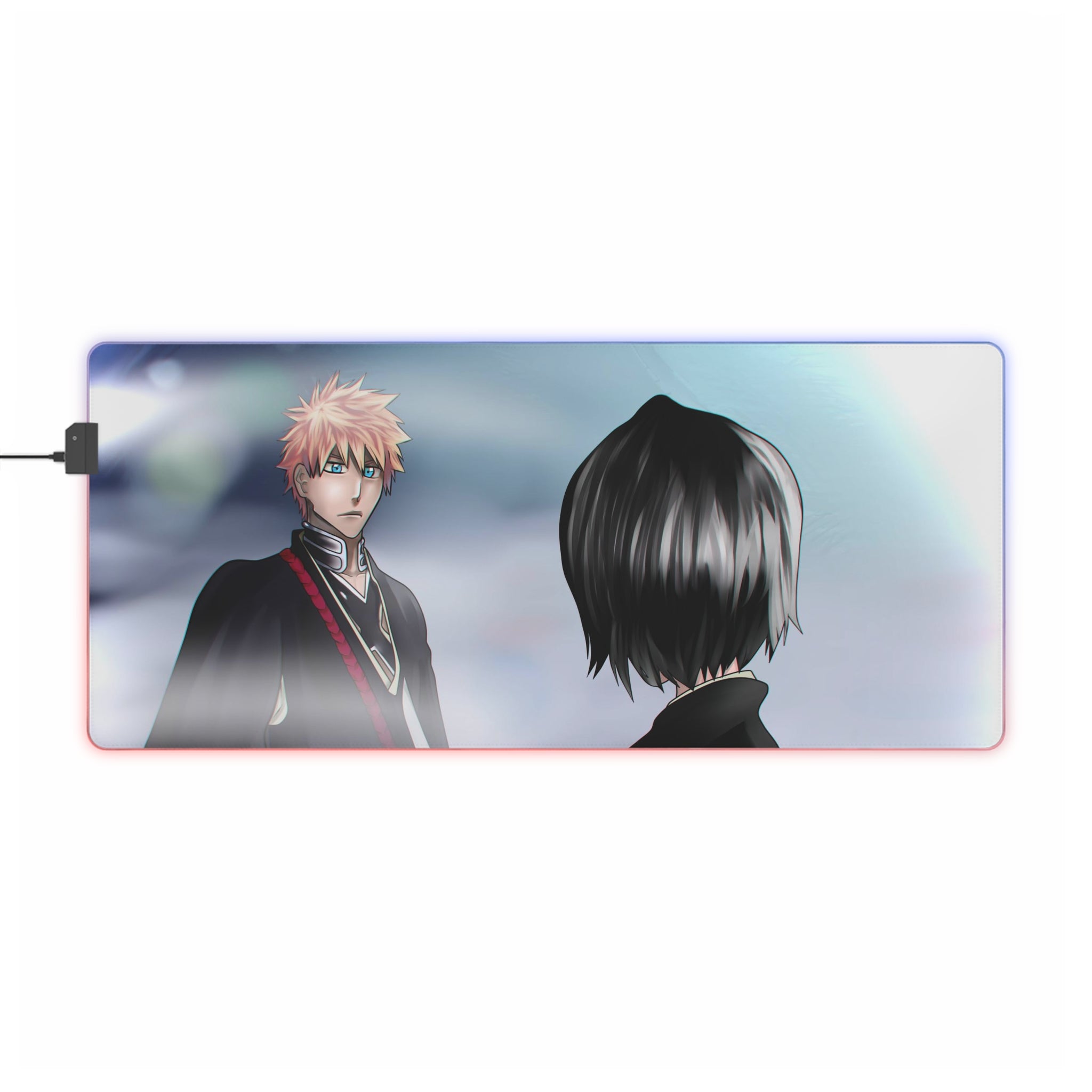 Bleach Ichigo Kurosaki, Rukia Kuchiki RGB LED Mouse Pad (Desk Mat)