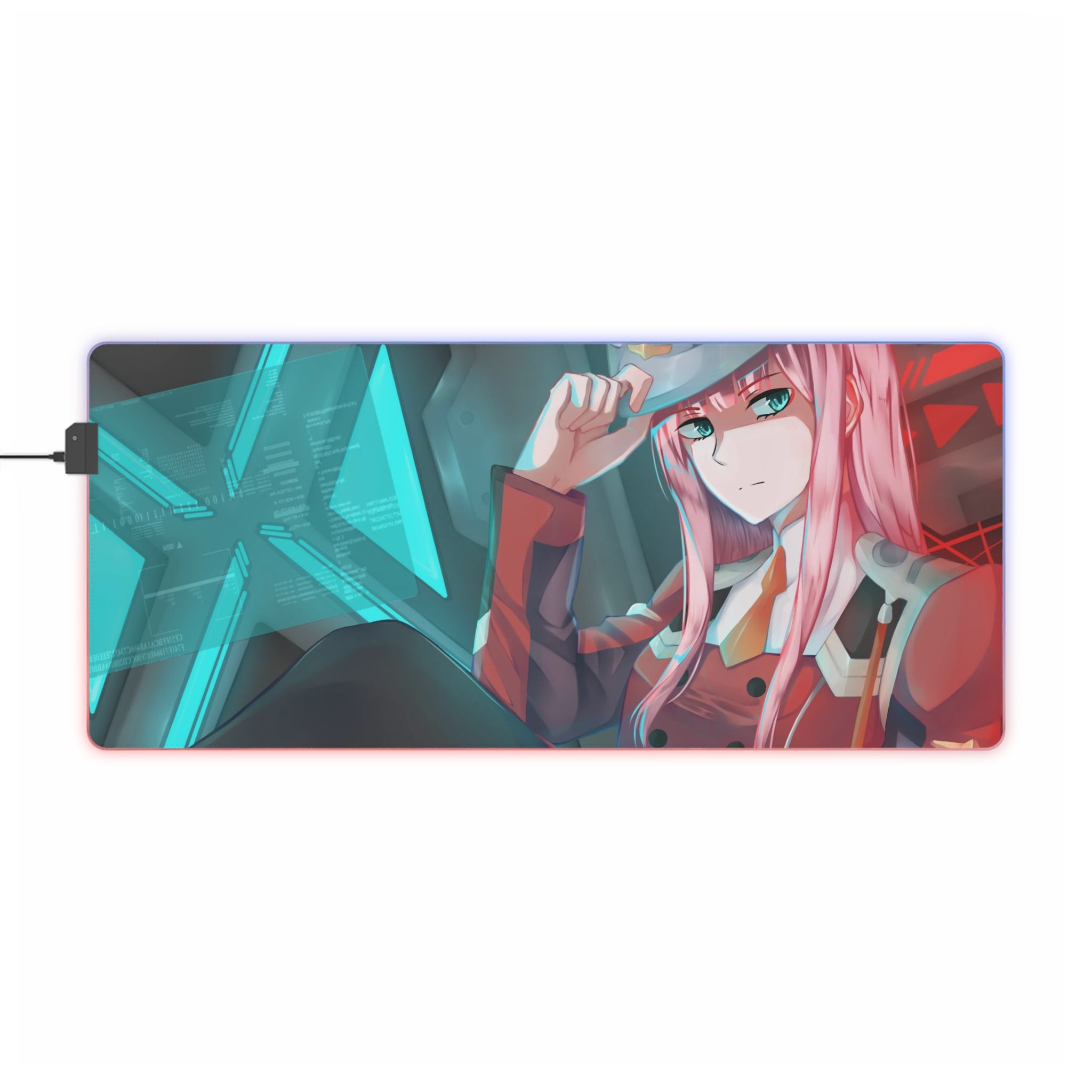 Zero Two RGB LED Mouse Pad (Desk Mat)