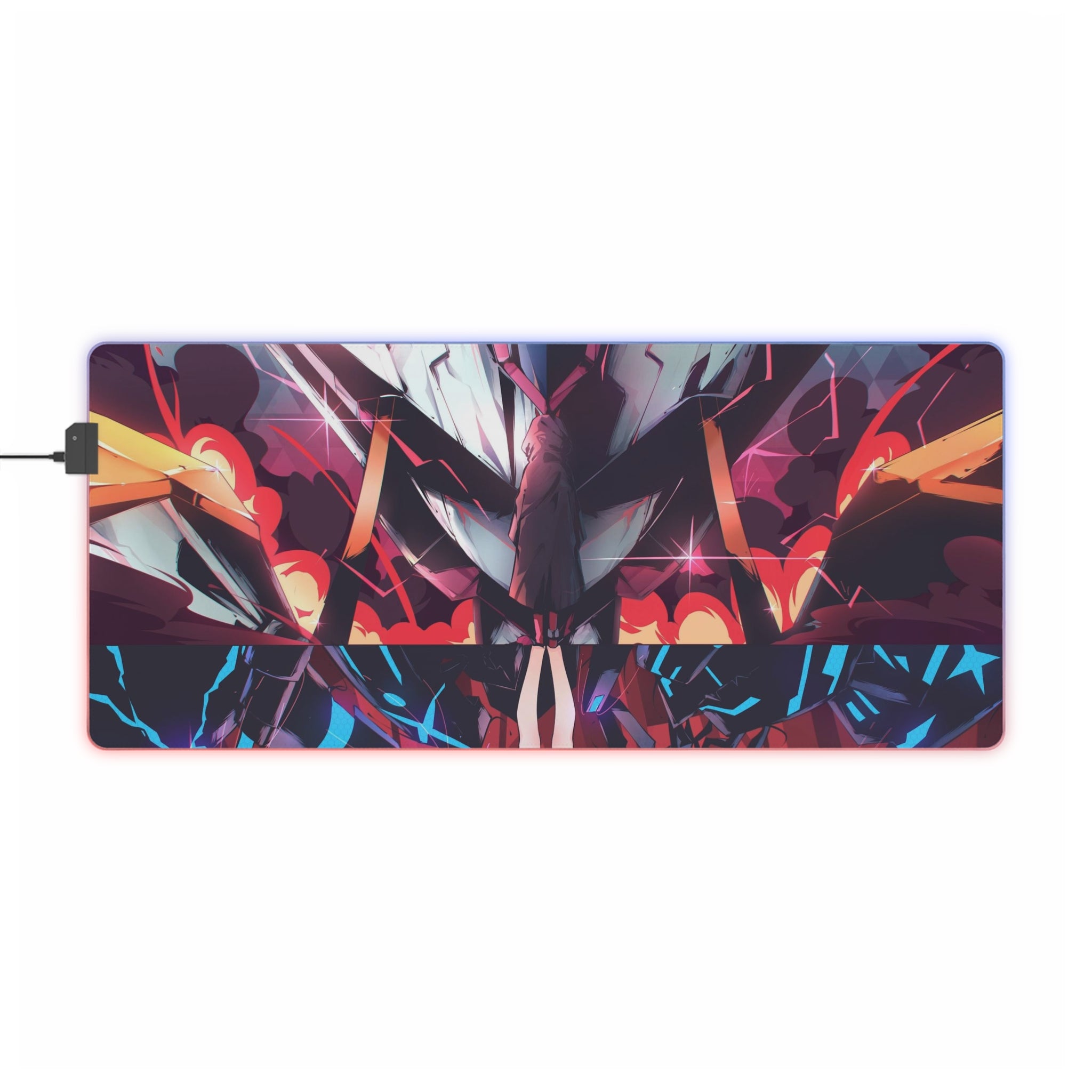 Zero two & Strelizia RGB LED Mouse Pad (Desk Mat)