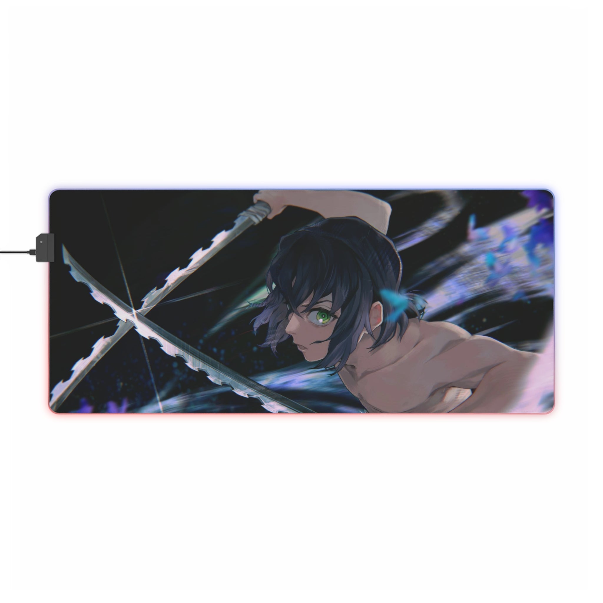 Demon Slayer: Kimetsu no Yaiba RGB LED Mouse Pad (Desk Mat)