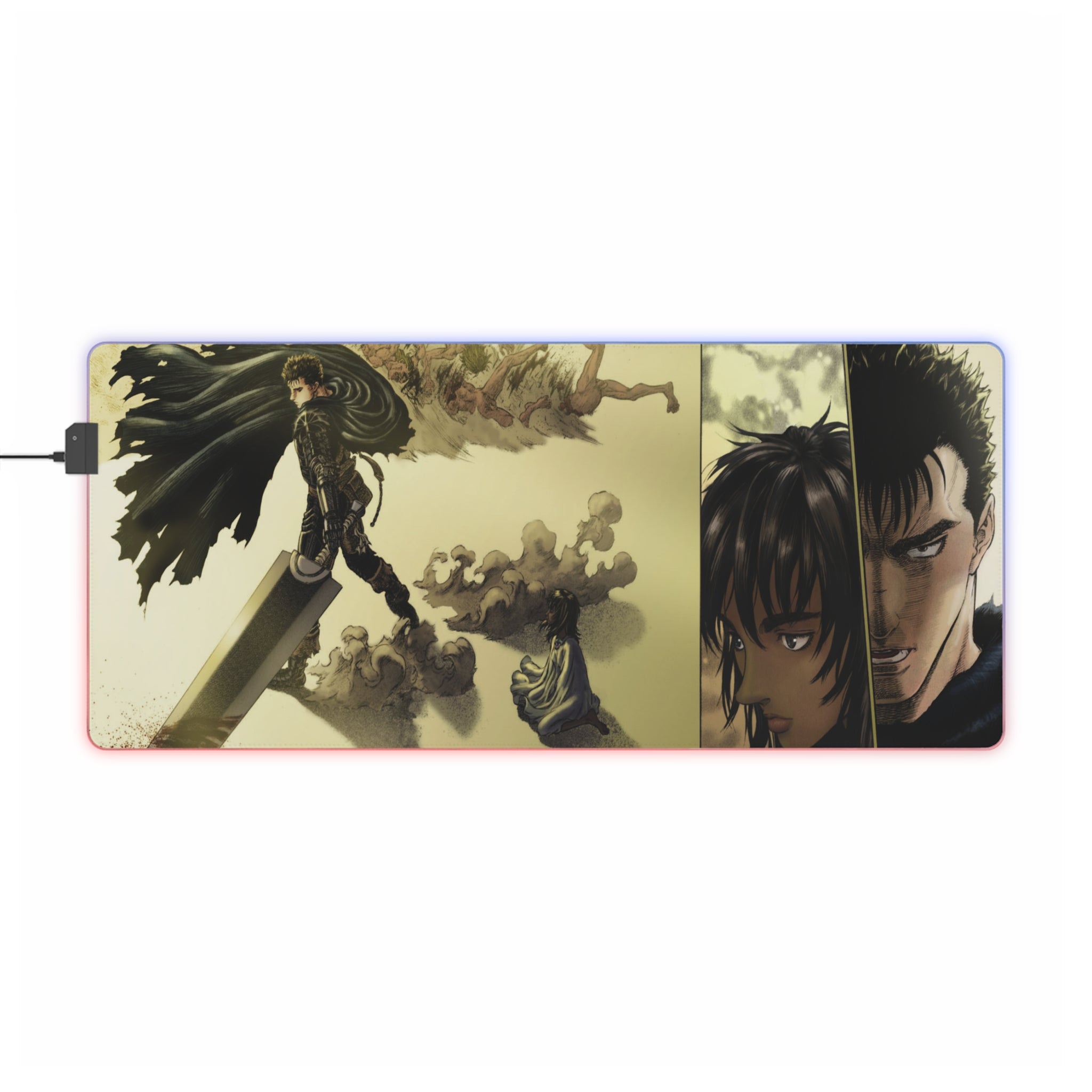 Anime Berserk RGB LED Mouse Pad (Desk Mat)