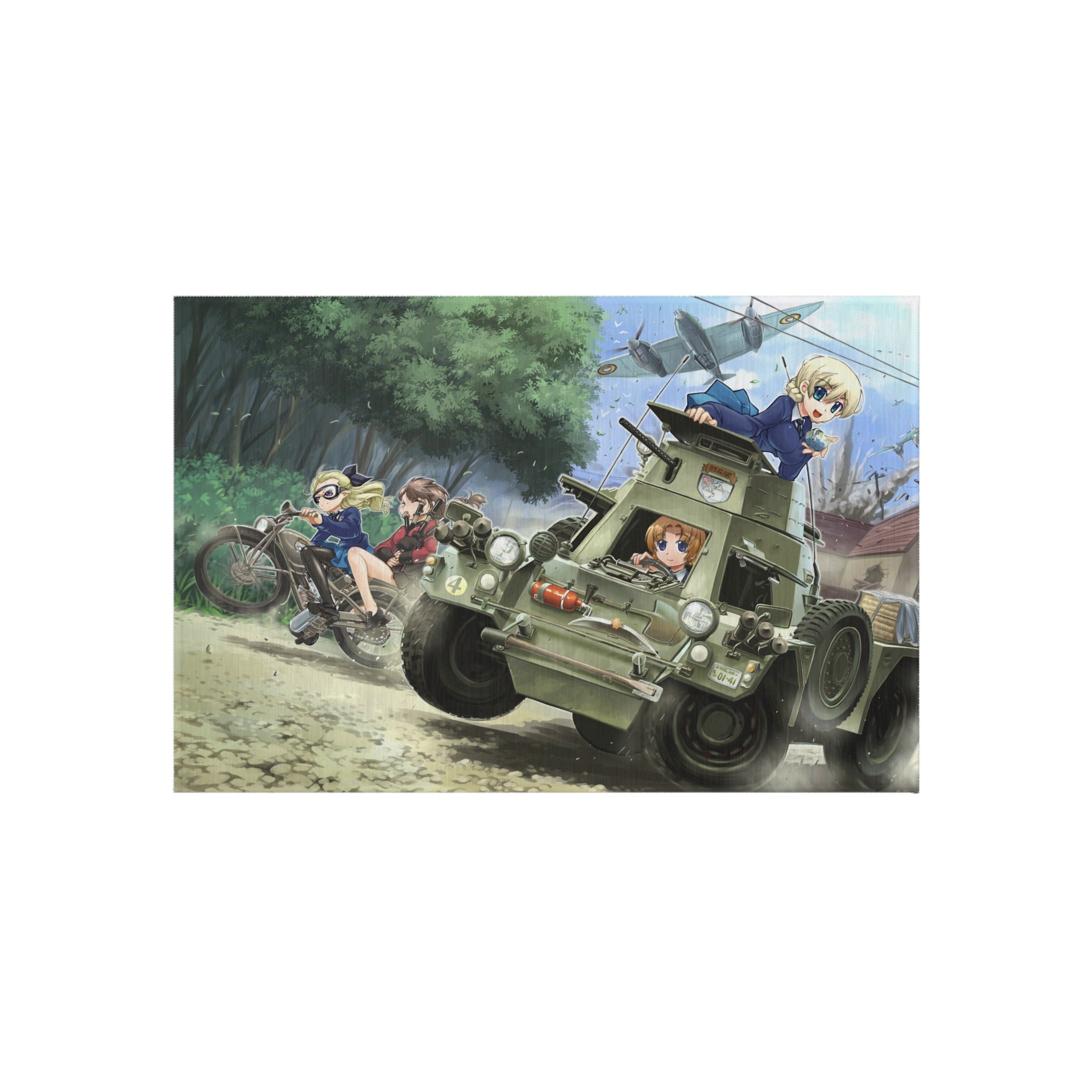 Girls und Panzer Rug