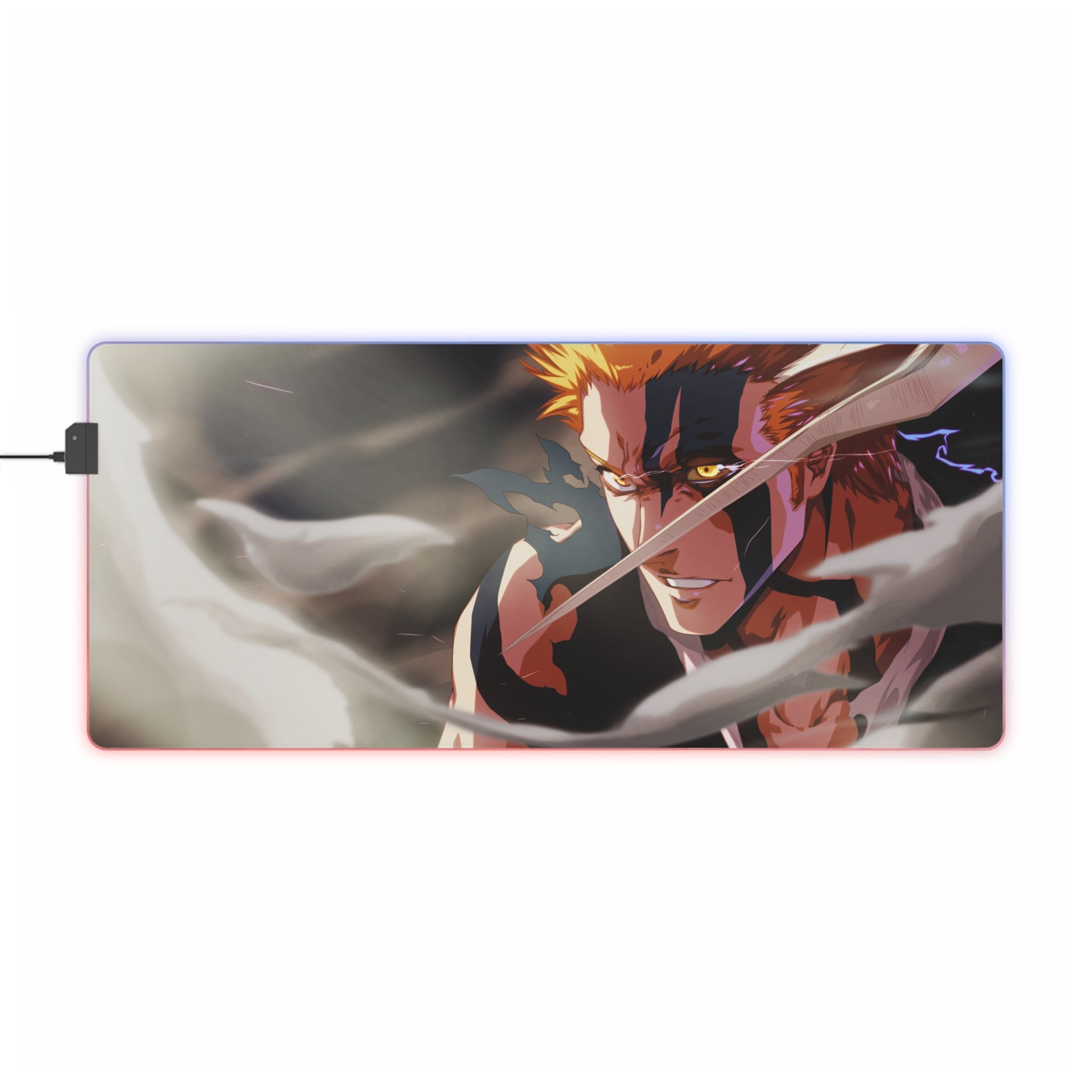 Ichigo Kurosaki (Bleach) RGB LED Mouse Pad (Desk Mat)