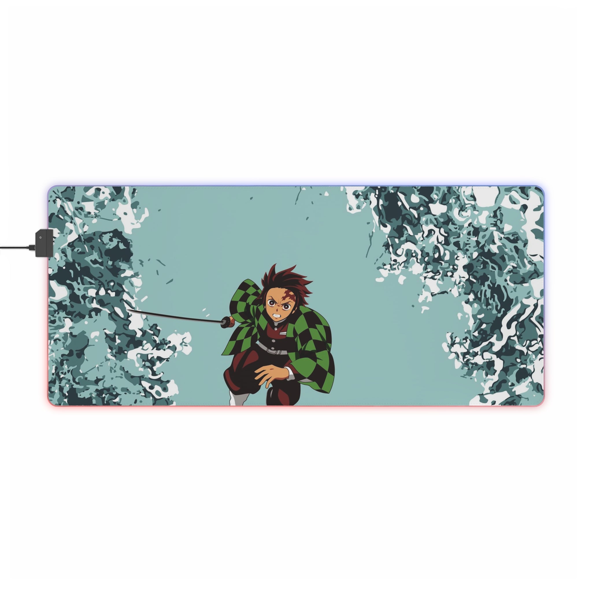 Demon Slayer: Kimetsu no Yaiba RGB LED Mouse Pad (Desk Mat)