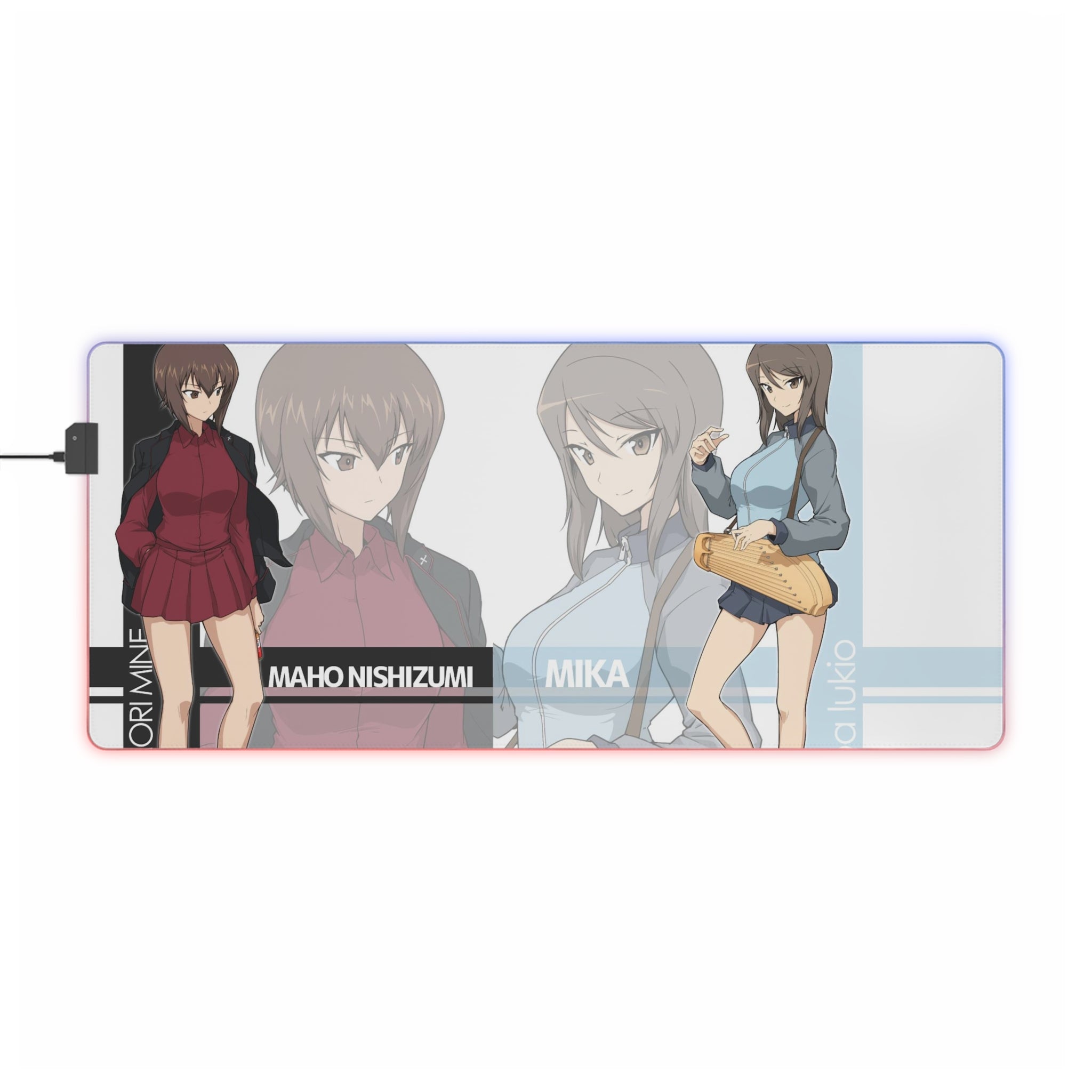 Girls und Panzer RGB LED Mouse Pad (Desk Mat)