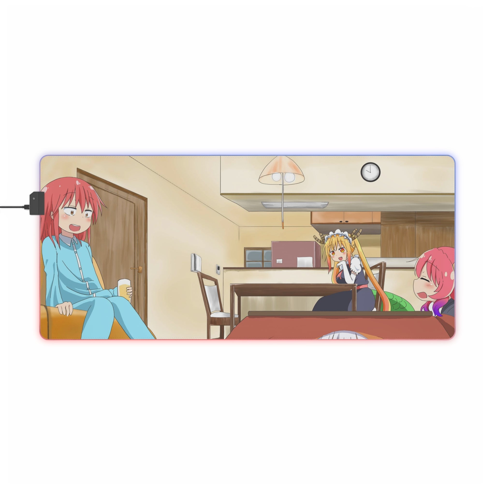 Miss Kobayashi's Dragon Maid RGB LED Mouse Pad (Desk Mat)