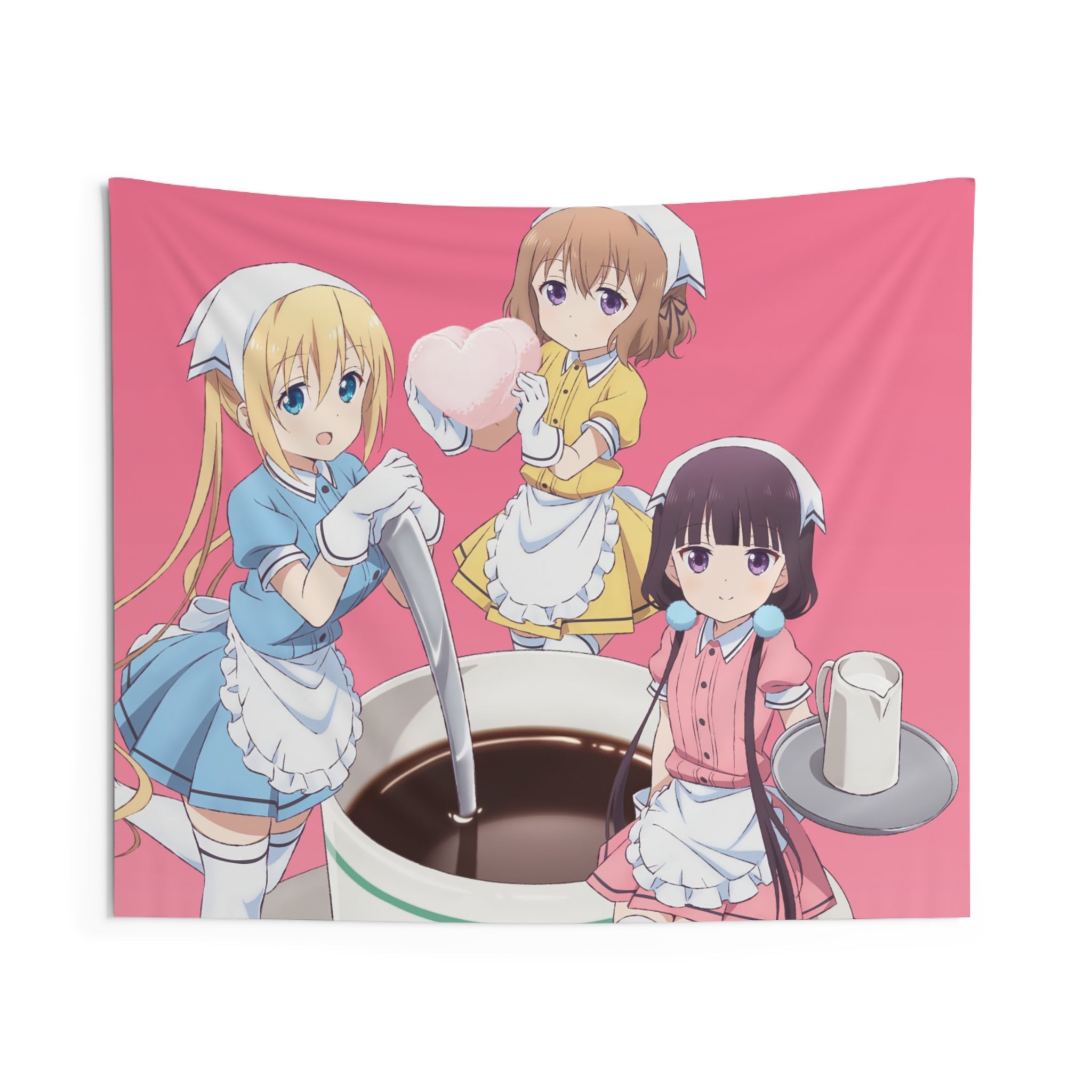 Blend S Maika Sakuranomiya, Kaho Hinata, Mafuyu Hoshikawa Indoor Wall