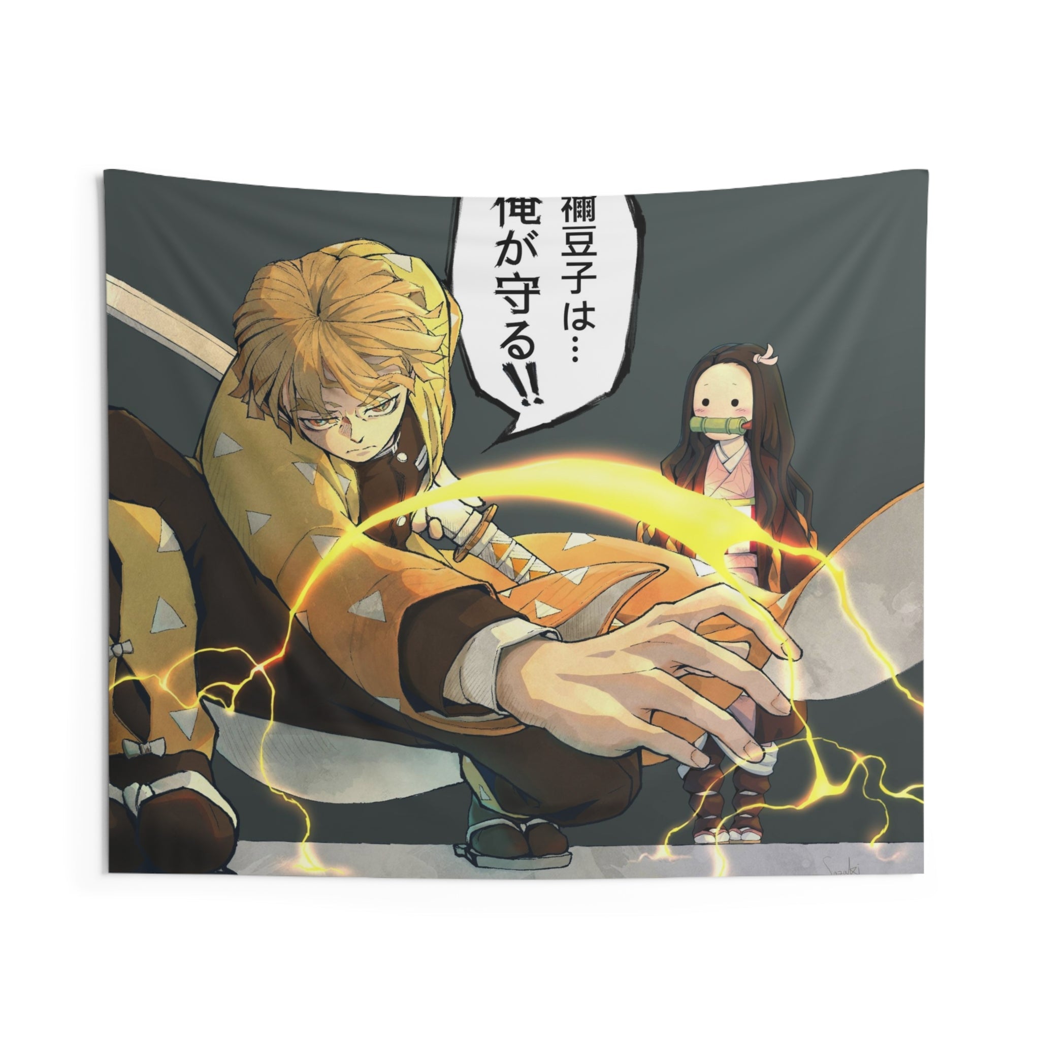 Zenitsu Agatsuma Indoor Wall Tapestry