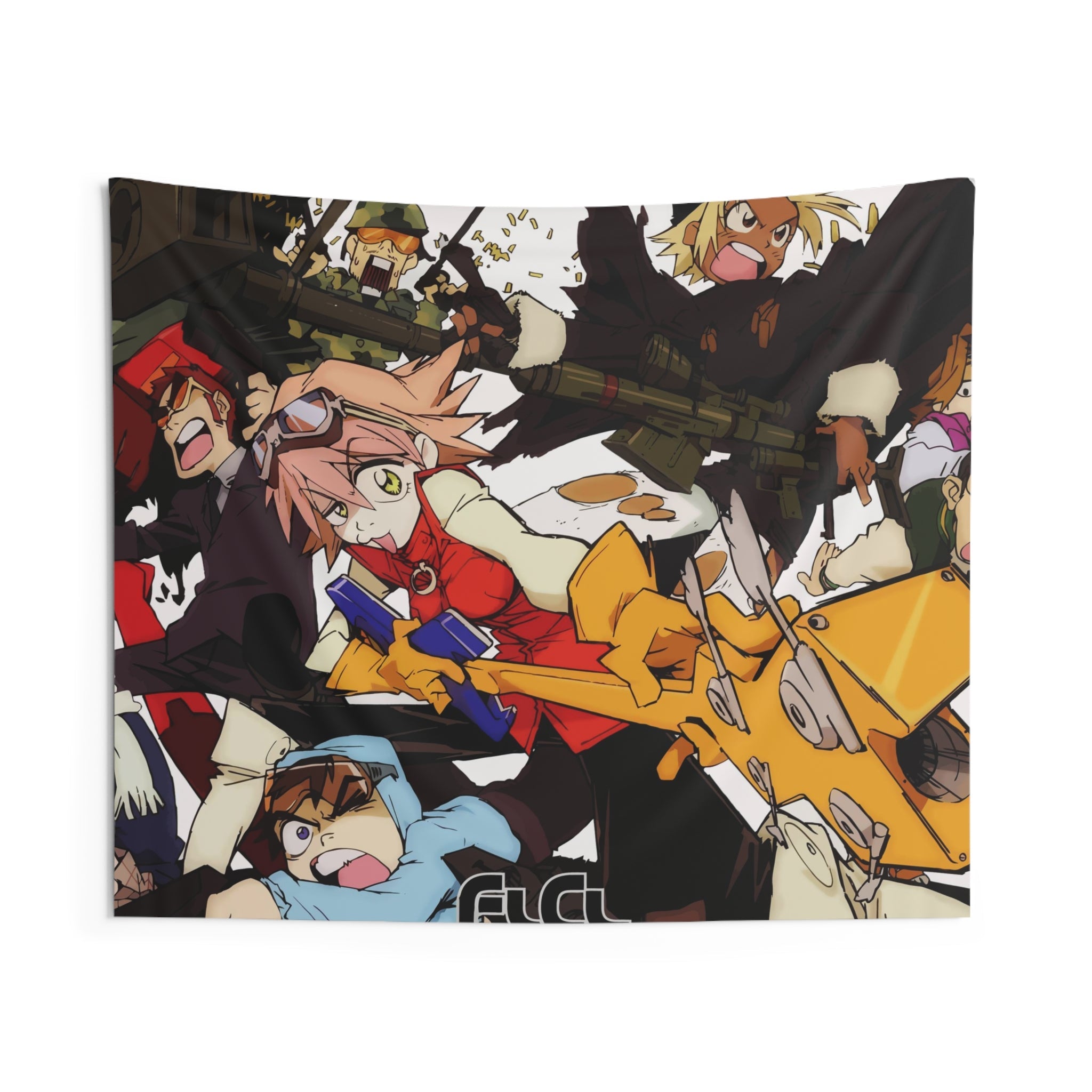 FLCL Haruko Haruhara, Mamimi Samejima, Naota Nandaba, Canti, Takkun In