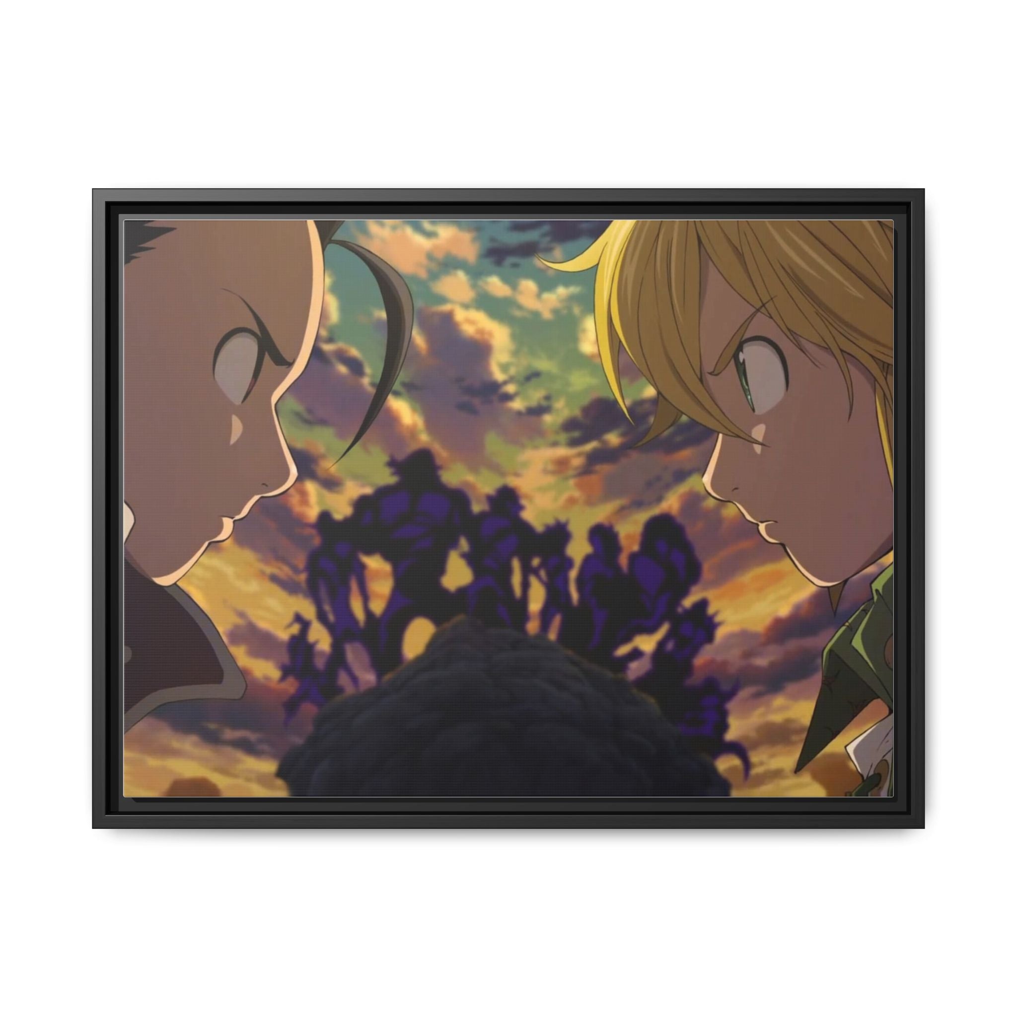 The Seven Deadly Sins Canvas Framed Art Print