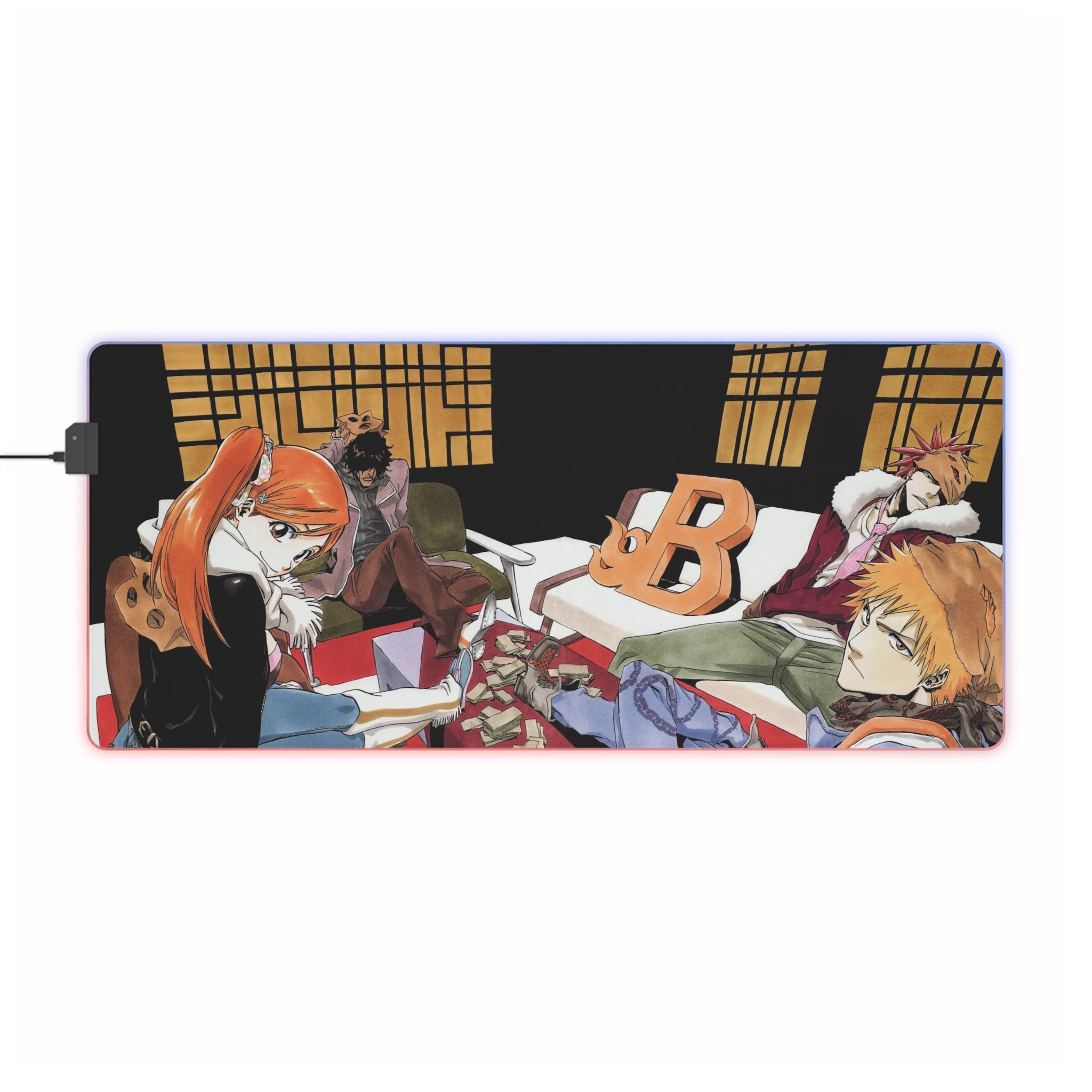 Anime Bleach RGB LED Mouse Pad (Desk Mat)