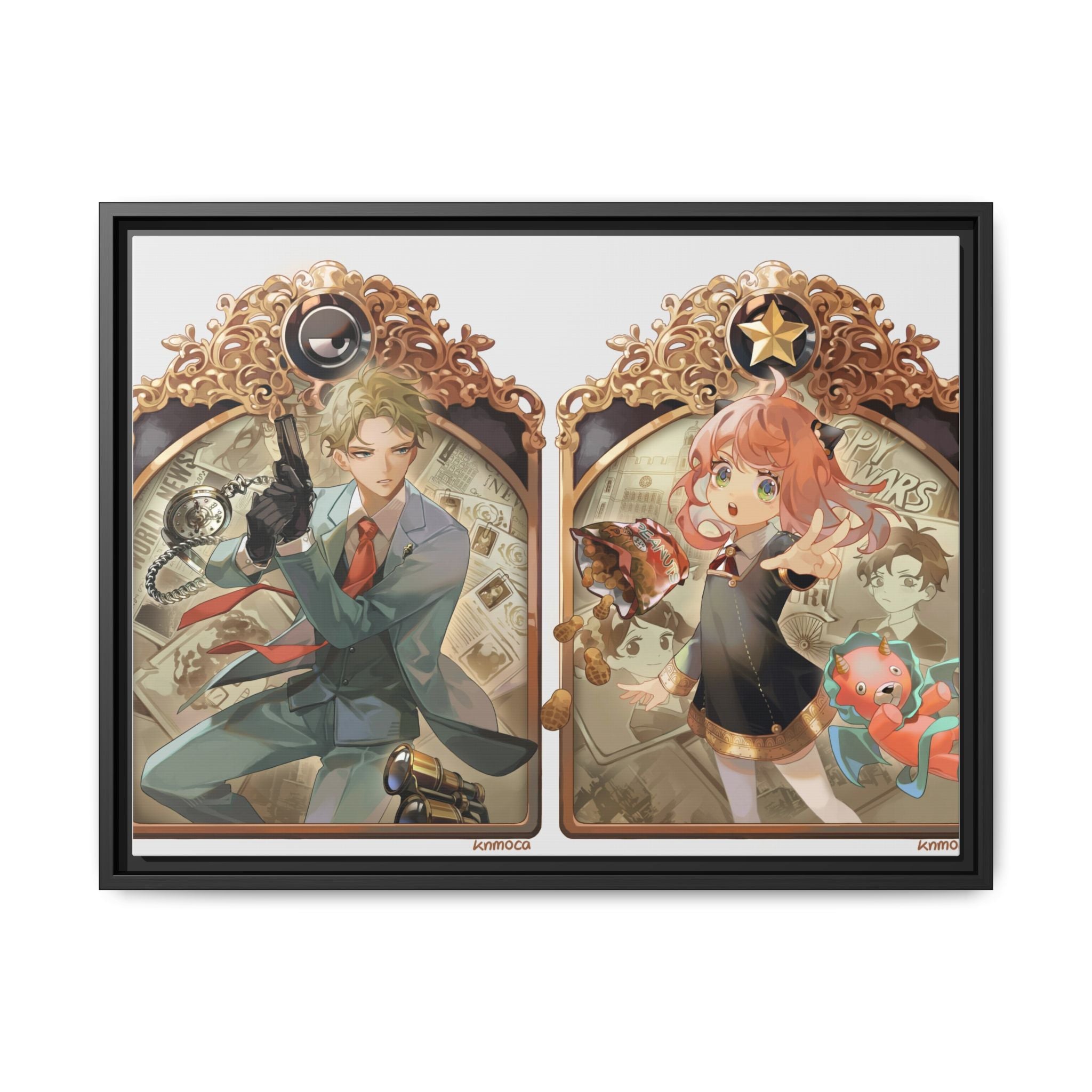 Anime Spy x Family Canvas Framed Art Print