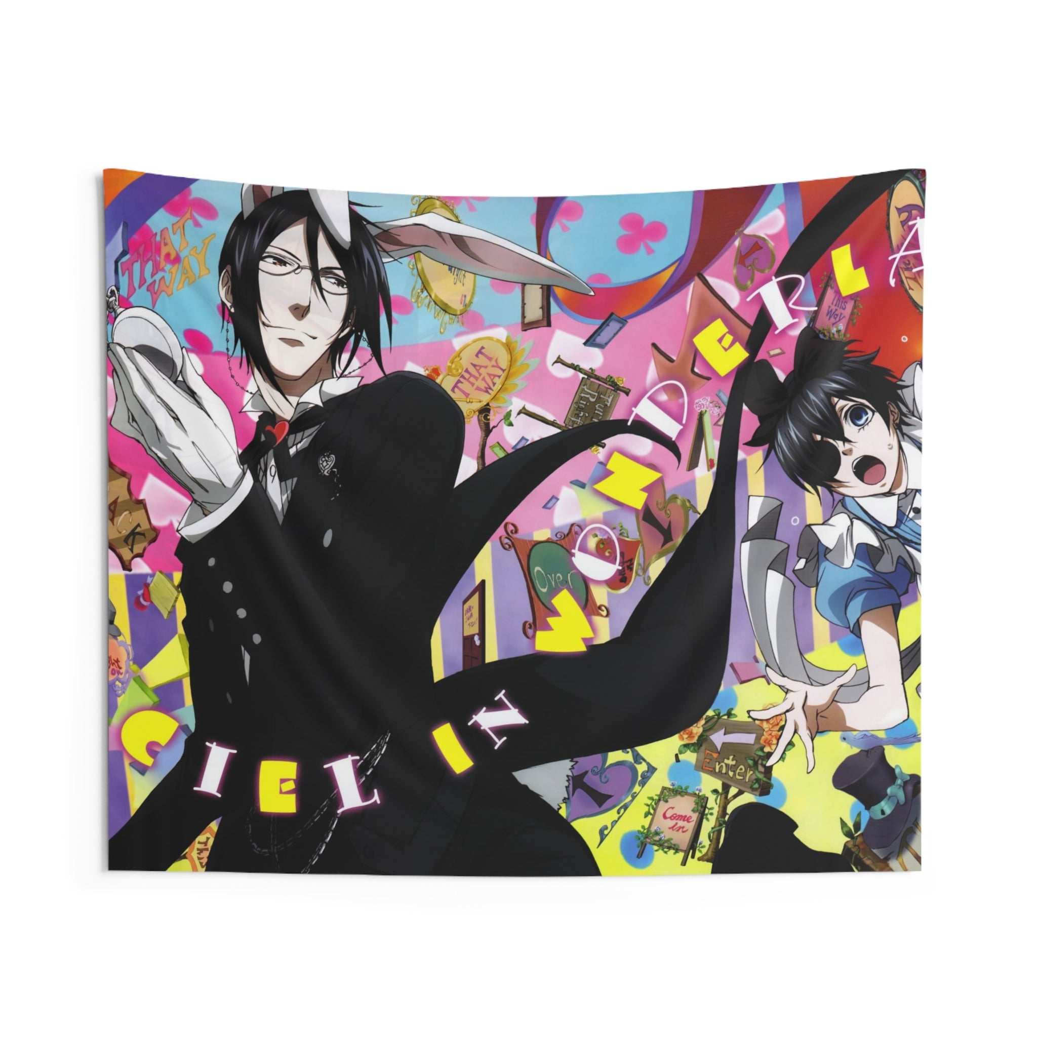 Black Butler Indoor Wall Tapestry