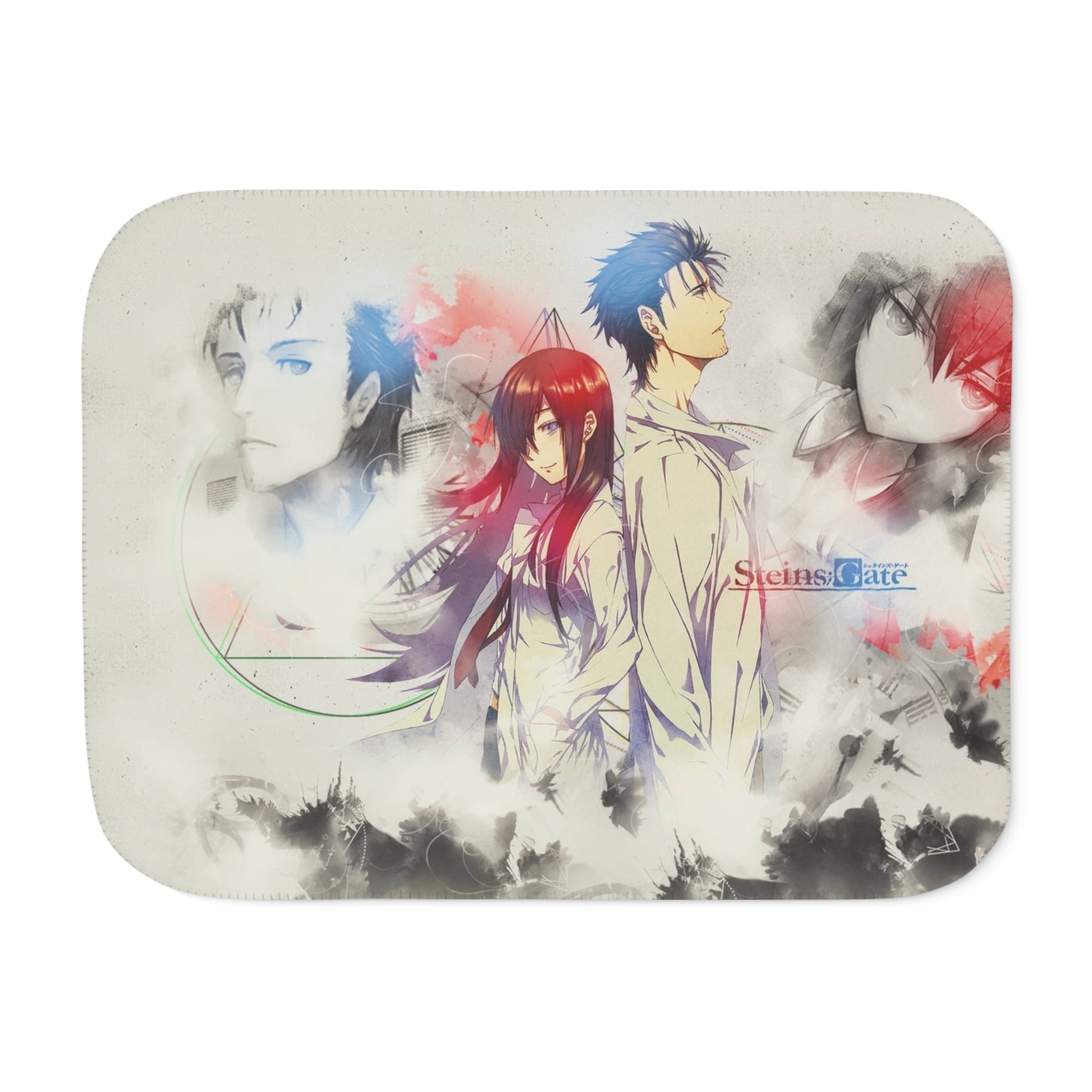 Makise Kurisu & Rintarou Kyouma Sherpa Blanket