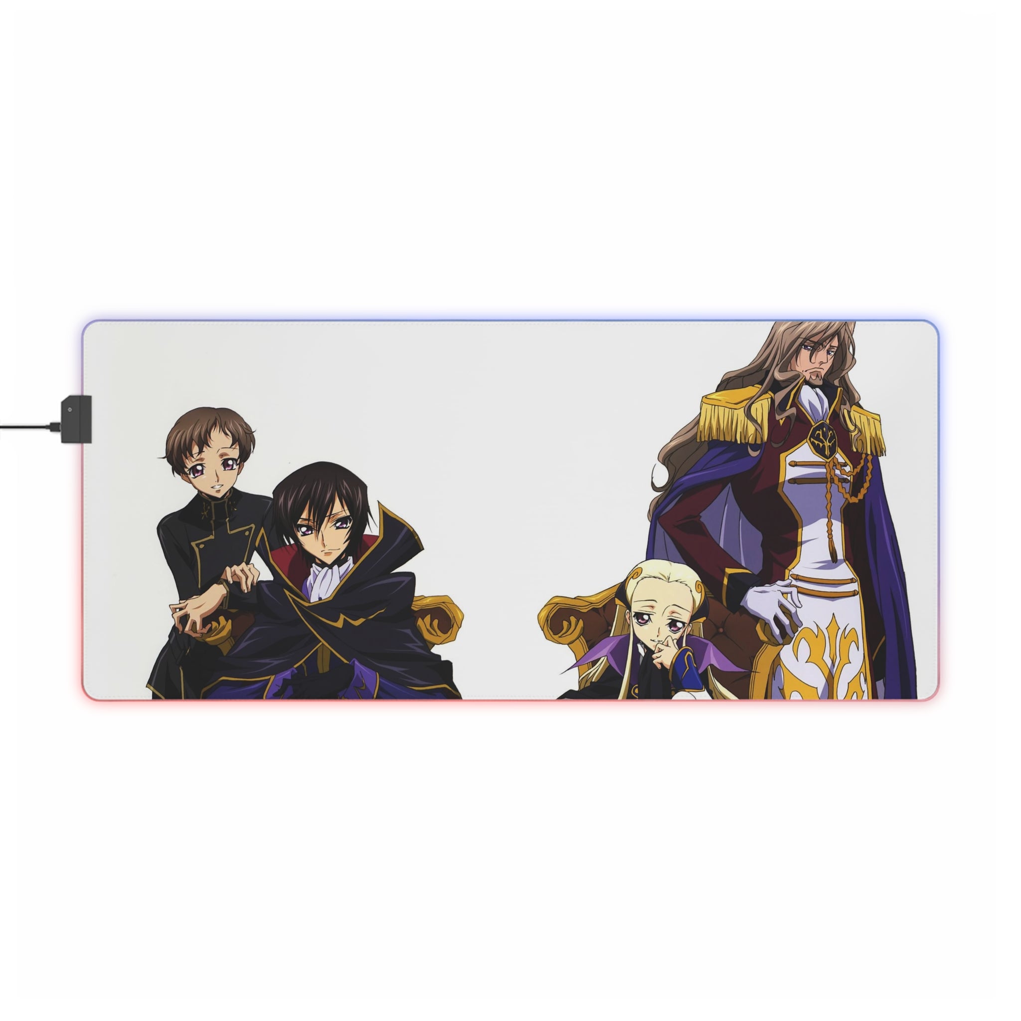 Code Geass Lelouch Lamperouge RGB LED Mouse Pad (Desk Mat) – Anime Desk Mat