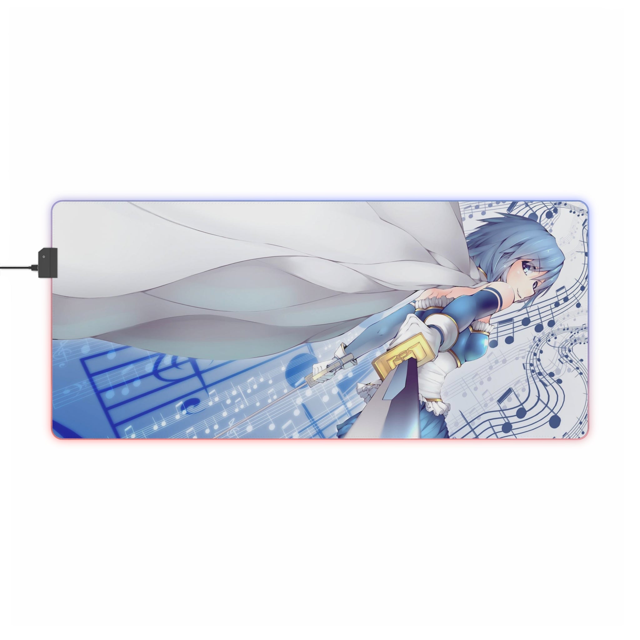 Puella Magi Madoka Magica Sayaka Miki RGB LED Mouse Pad (Desk Mat)