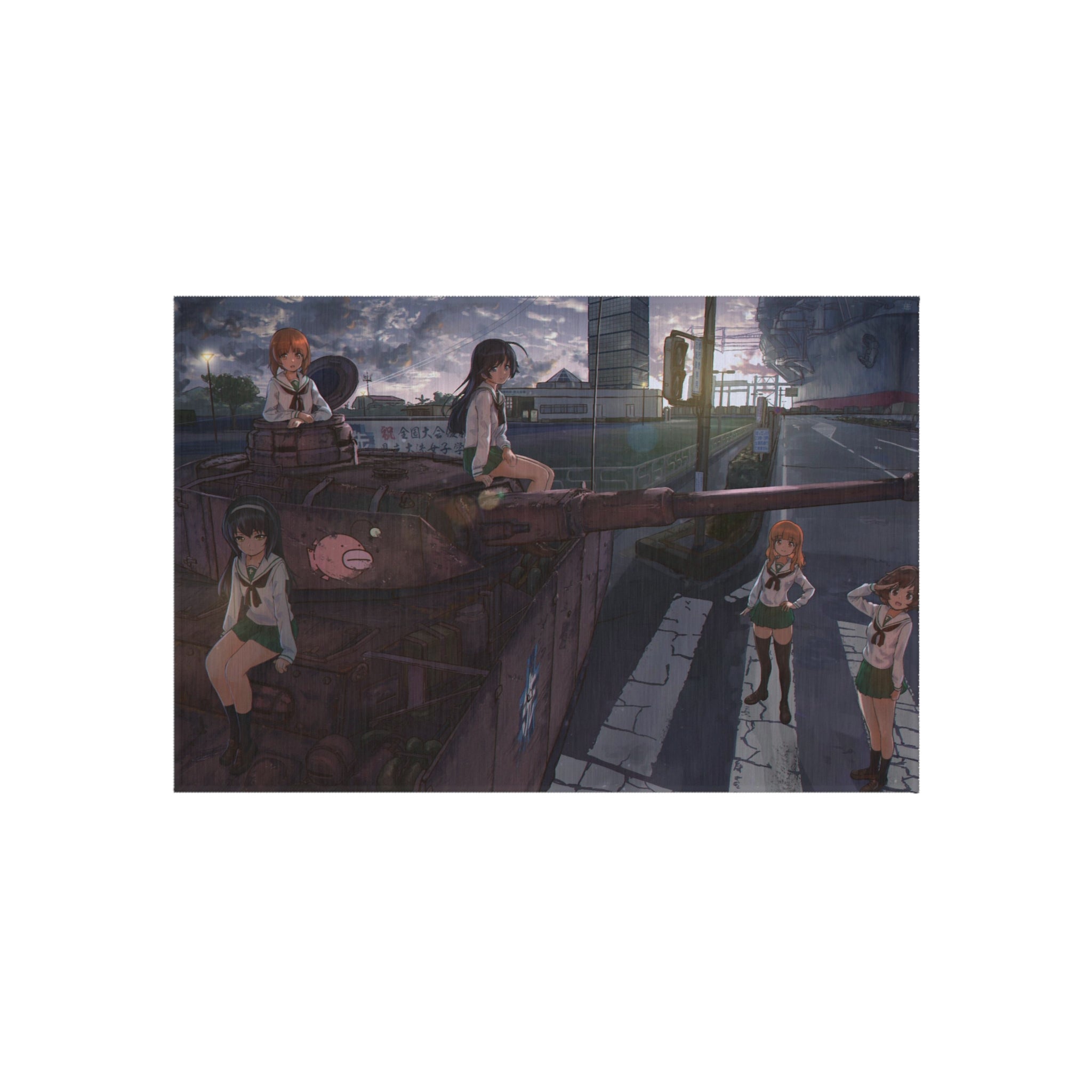 Girls und Panzer Rug