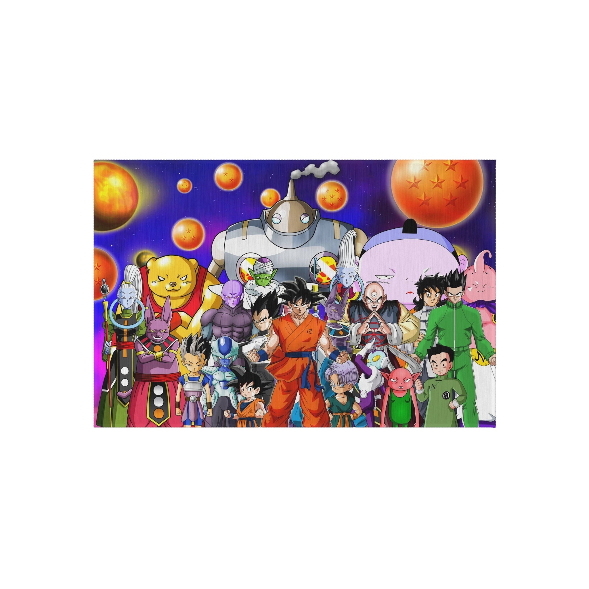 Goku, Trunks, Vegeta, Whis, Beerus, Gohan and Tenshinhan (Dragon Ball)