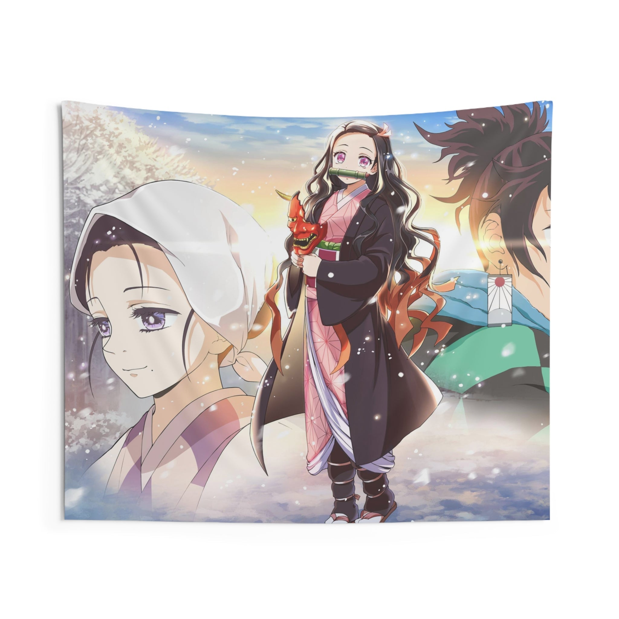 Nezuko Kamado Tanjiro Kamado Indoor Wall Tapestry
