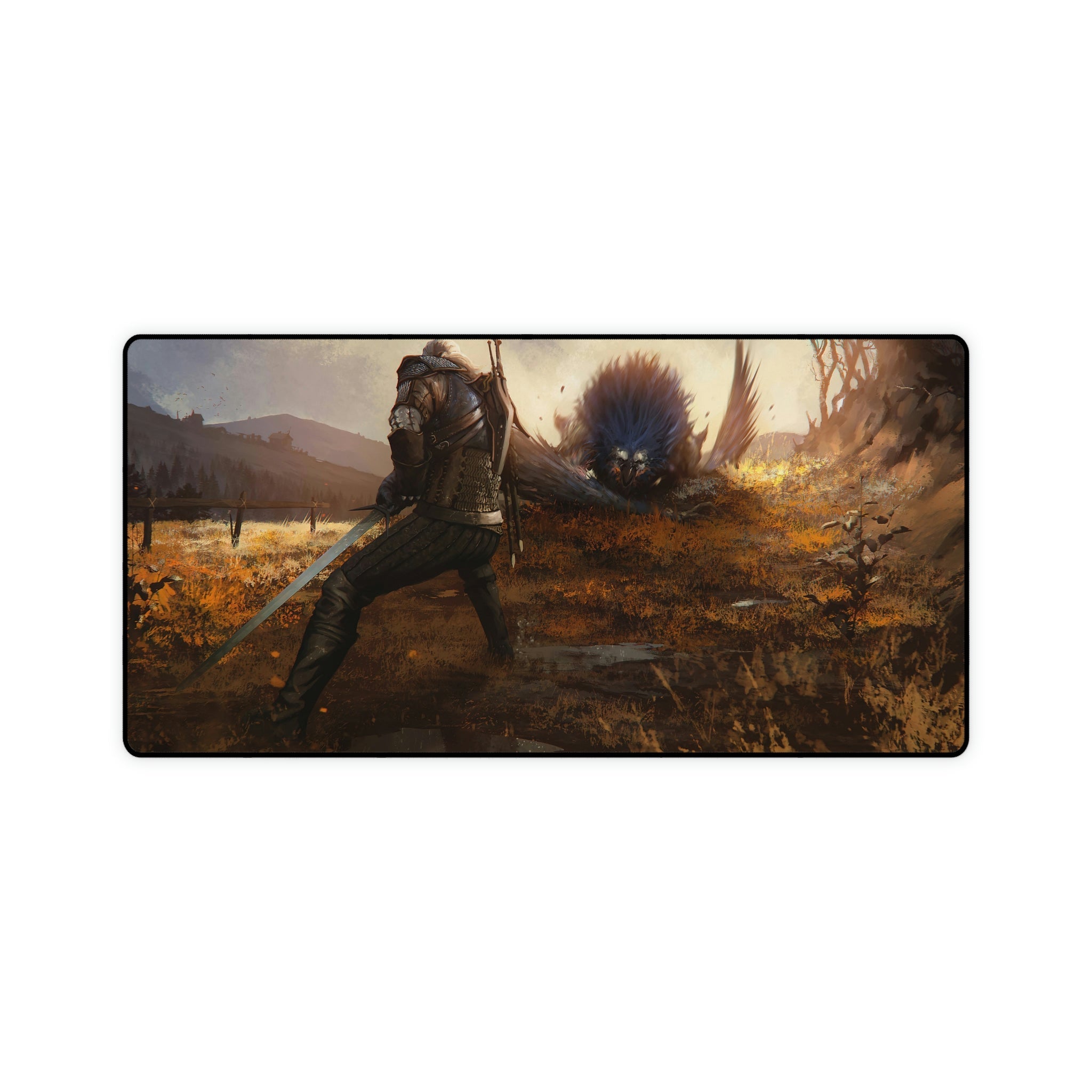 The Witcher 3 Geralt of Rivia Mouse Pad (Desk Mat)