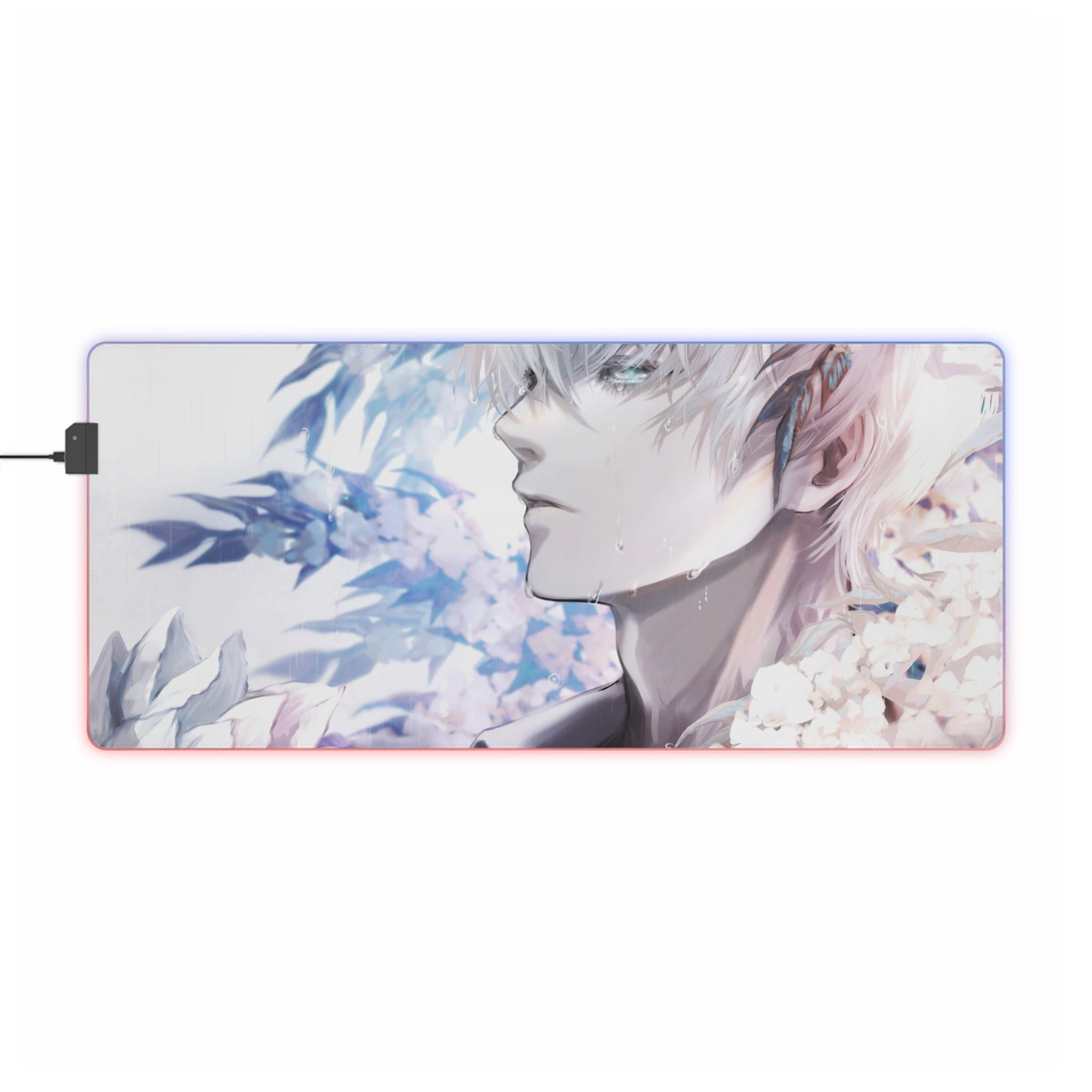 Anime Boy RGB LED Mouse Pad (Desk Mat)
