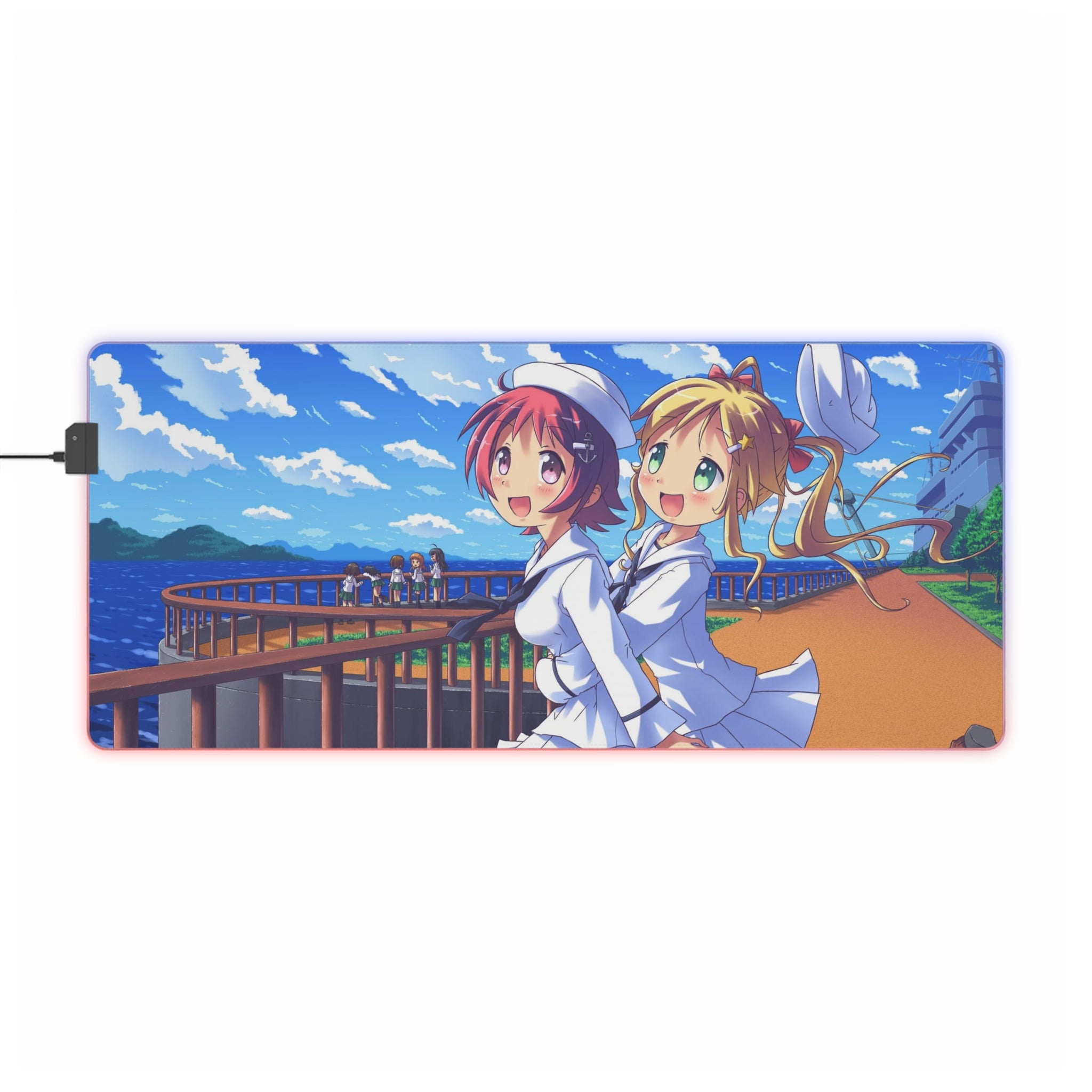 Girls und Panzer RGB LED Mouse Pad (Desk Mat)