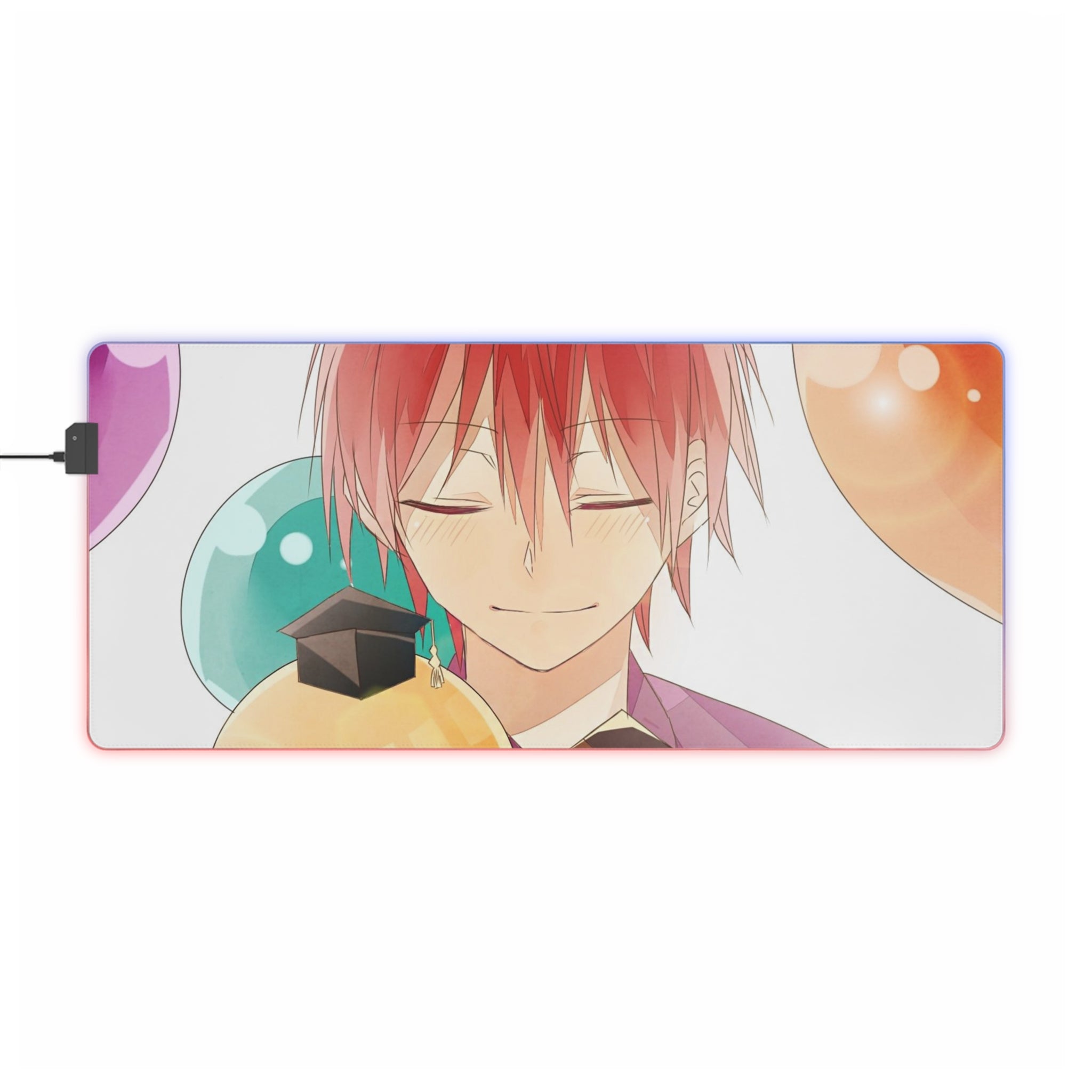Karma Akabane and Koro-sensei RGB LED Mouse Pad (Desk Mat)