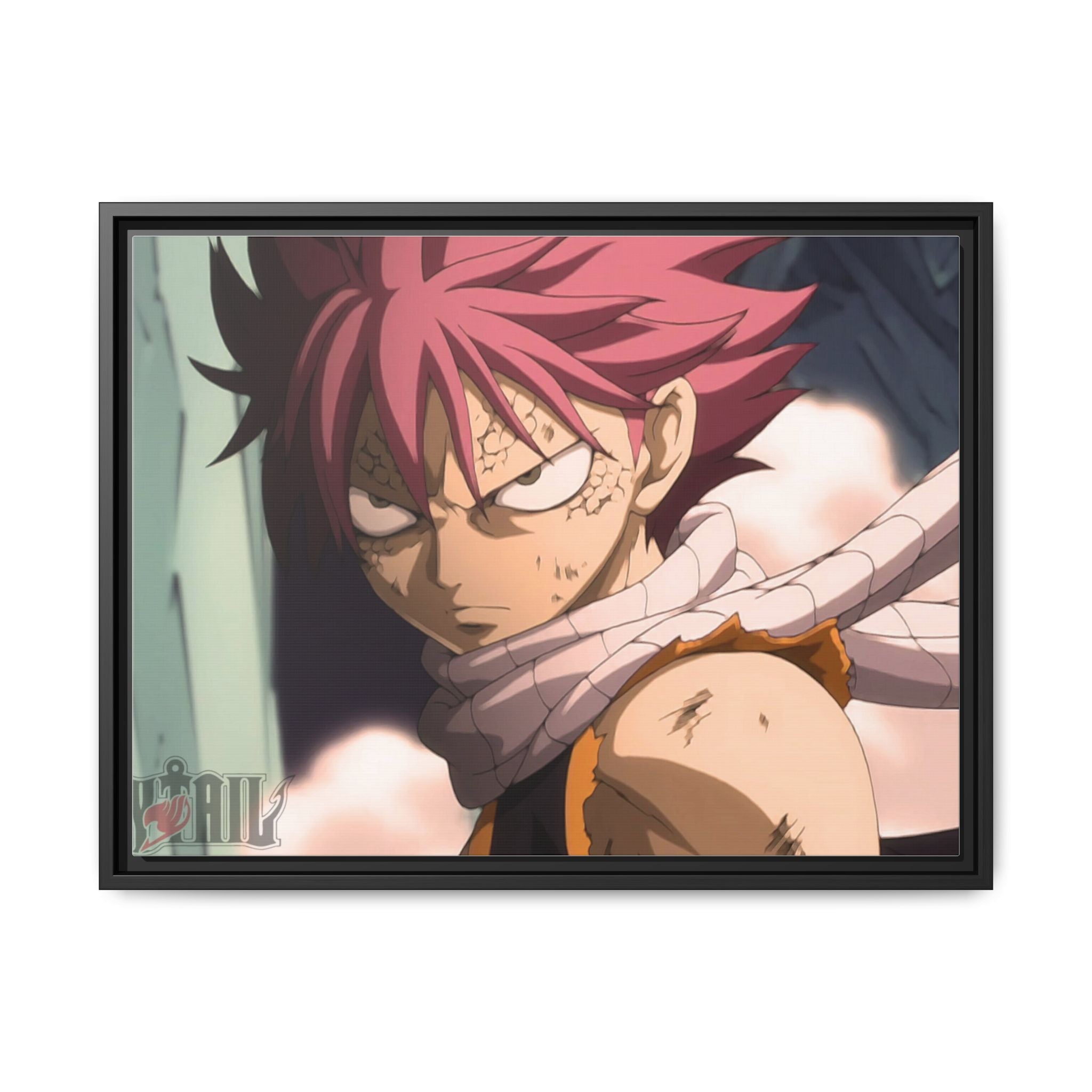 Fairy Tail Natsu Dragneel Canvas Framed Art Print