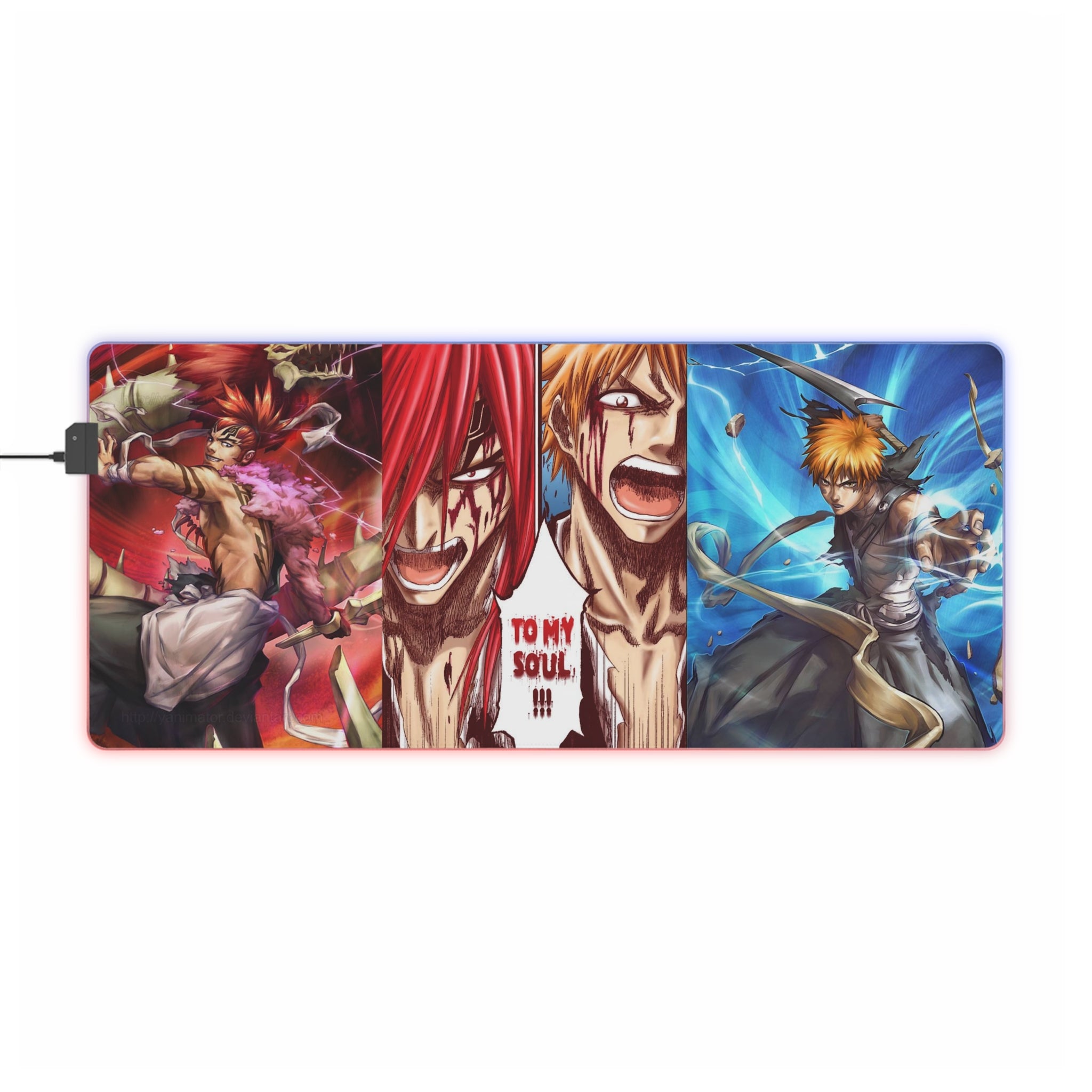 Anime Bleach RGB LED Mouse Pad (Desk Mat)