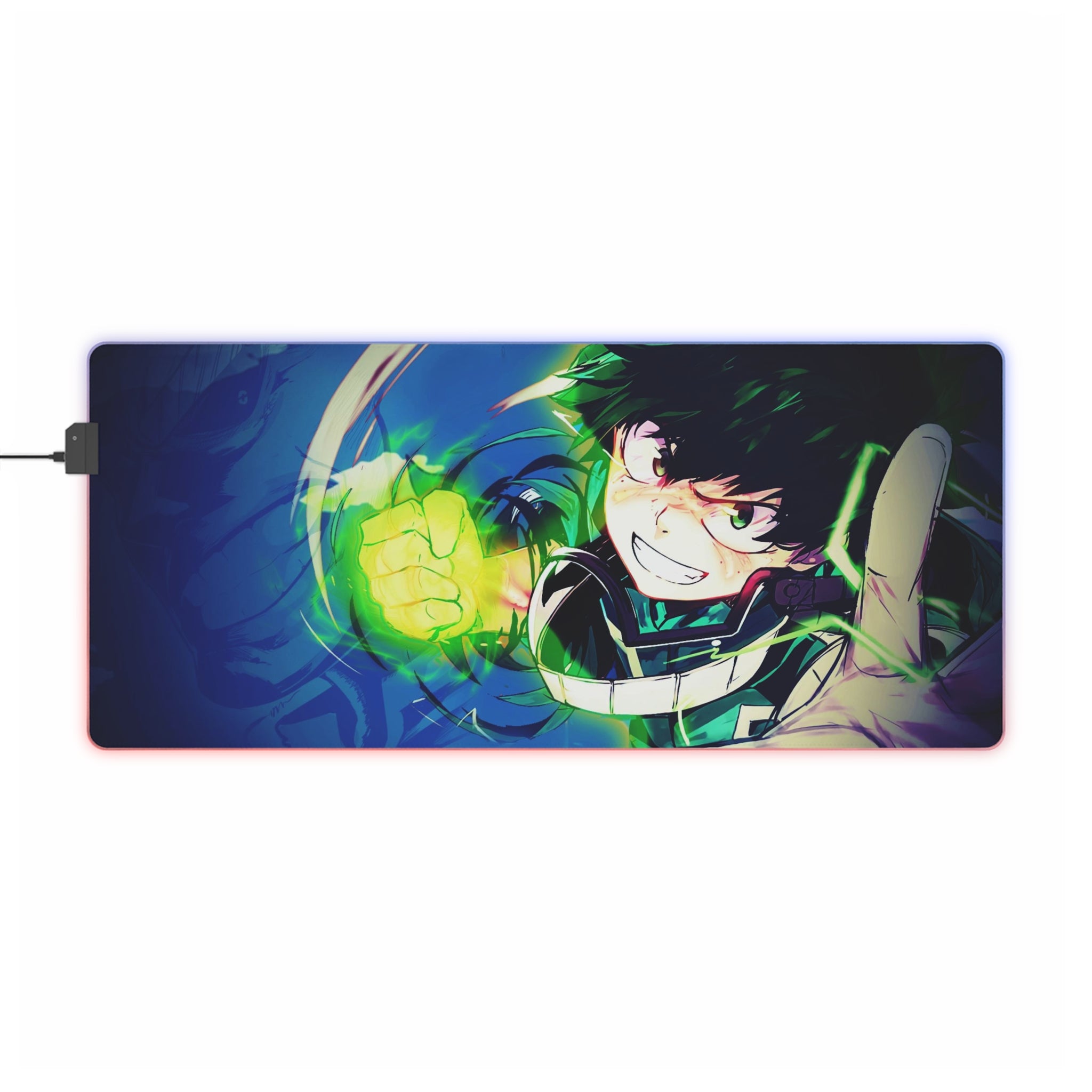 Deku the Future Symbol of Peace RGB LED Mouse Pad (Desk Mat)