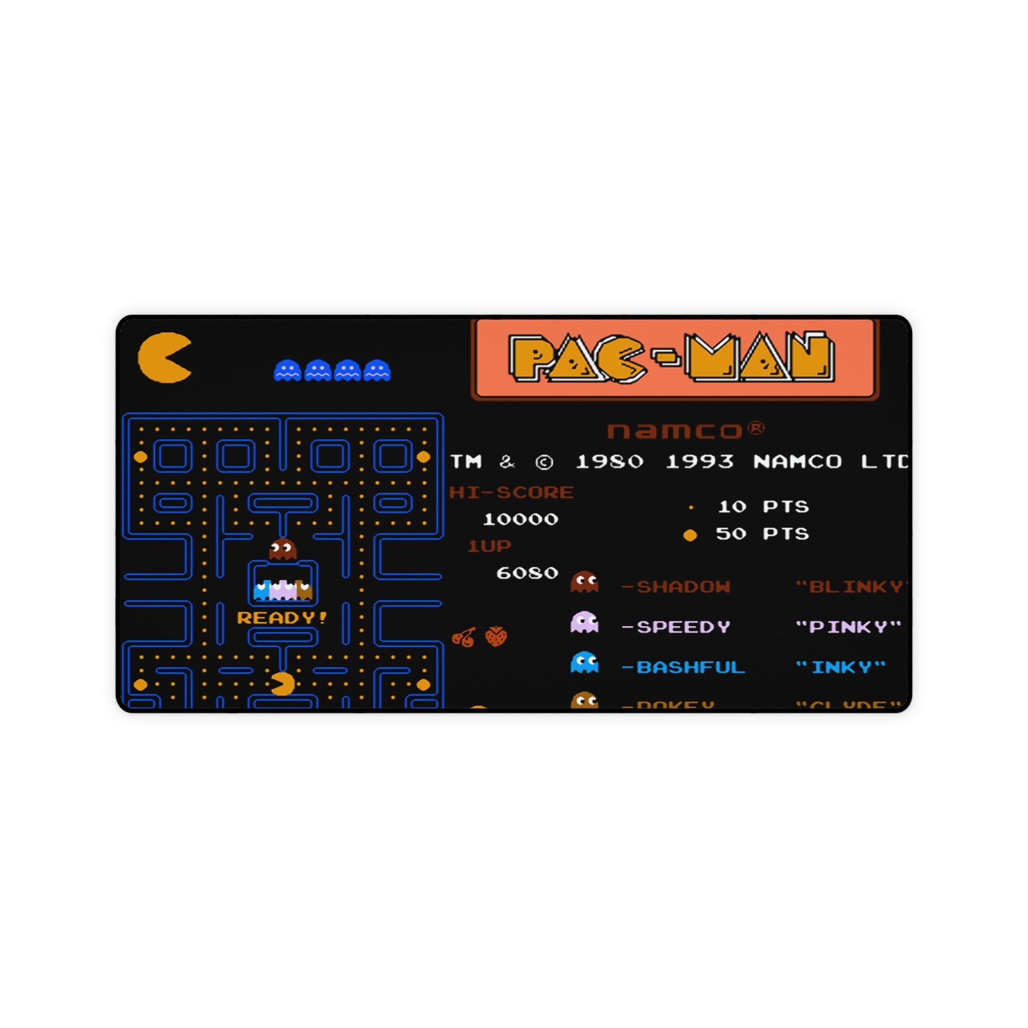 Pac-Man Mouse Pad (Desk Mat)