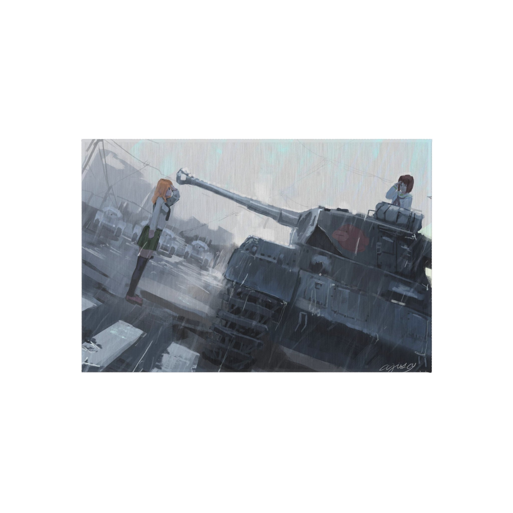 Girls und Panzer Rug