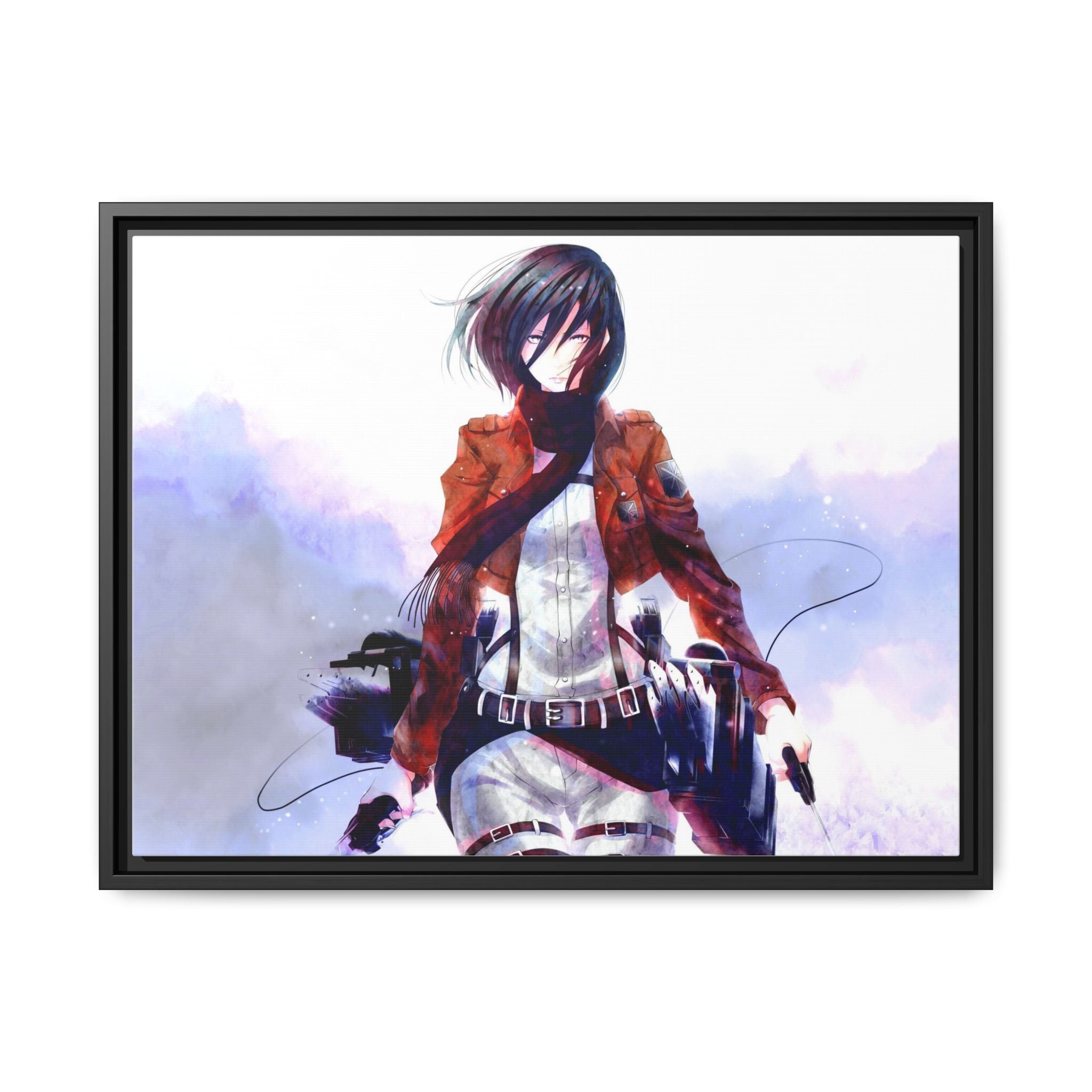 Mikasa Ackerman Canvas Framed Art Print
