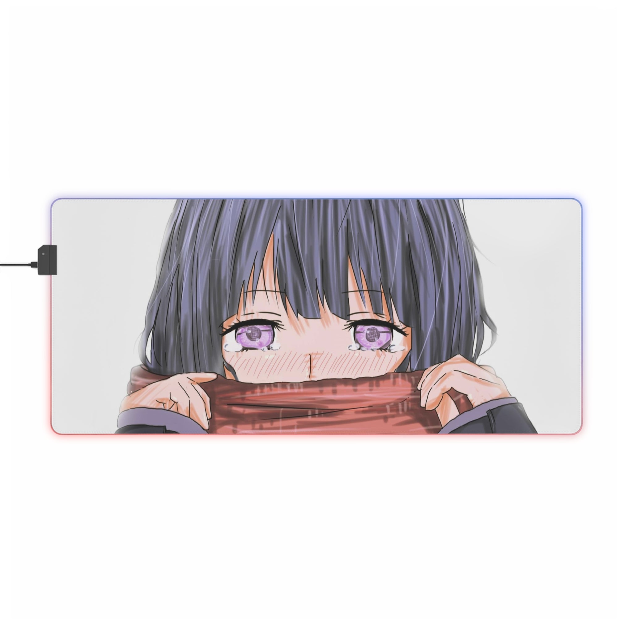 Kuzu No Honkai Hanabi Yasuraoka RGB LED Mouse Pad (Desk Mat)