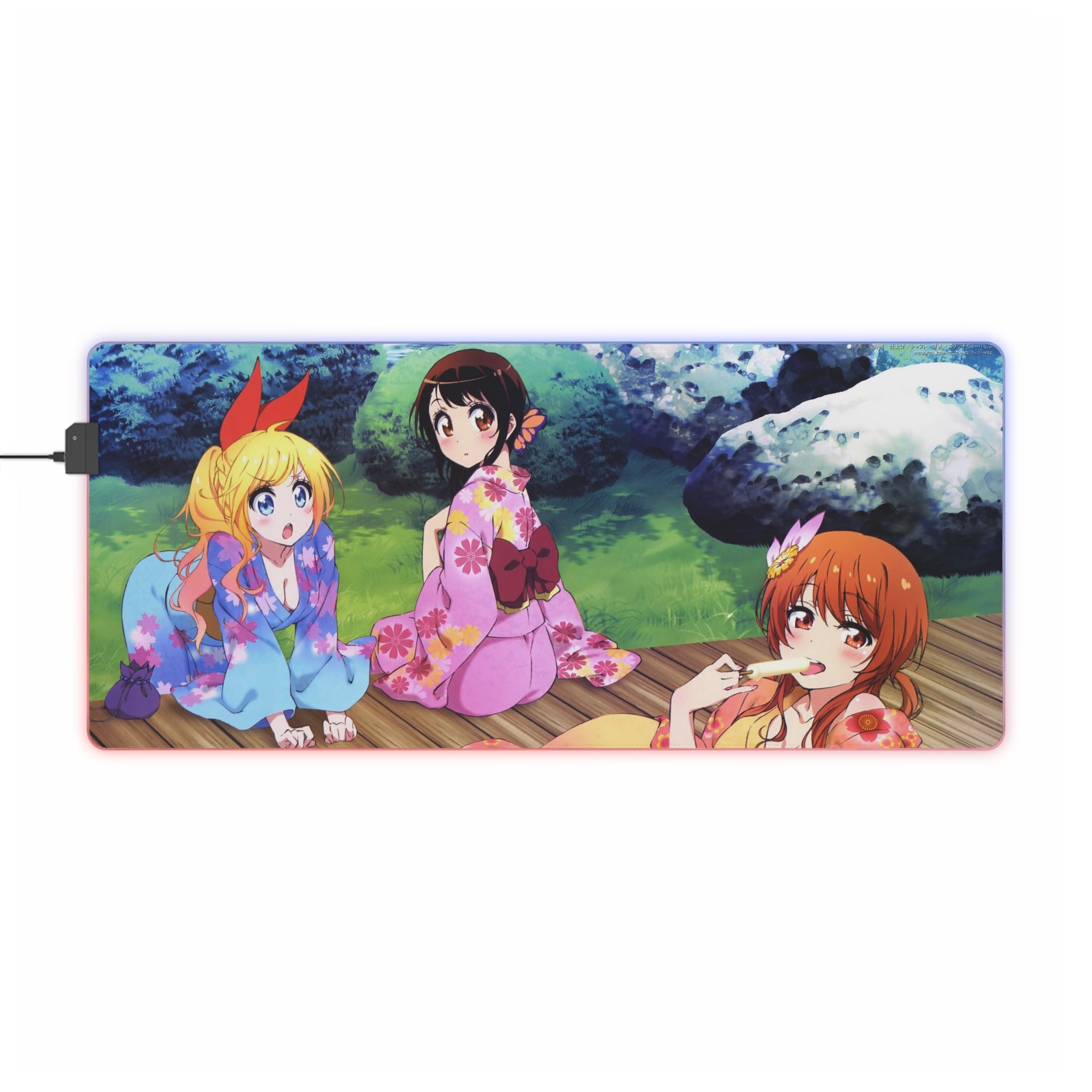 Nisekoi Chitoge Kirisaki, Kosaki Onodera, Marika Tachibana RGB LED Mou