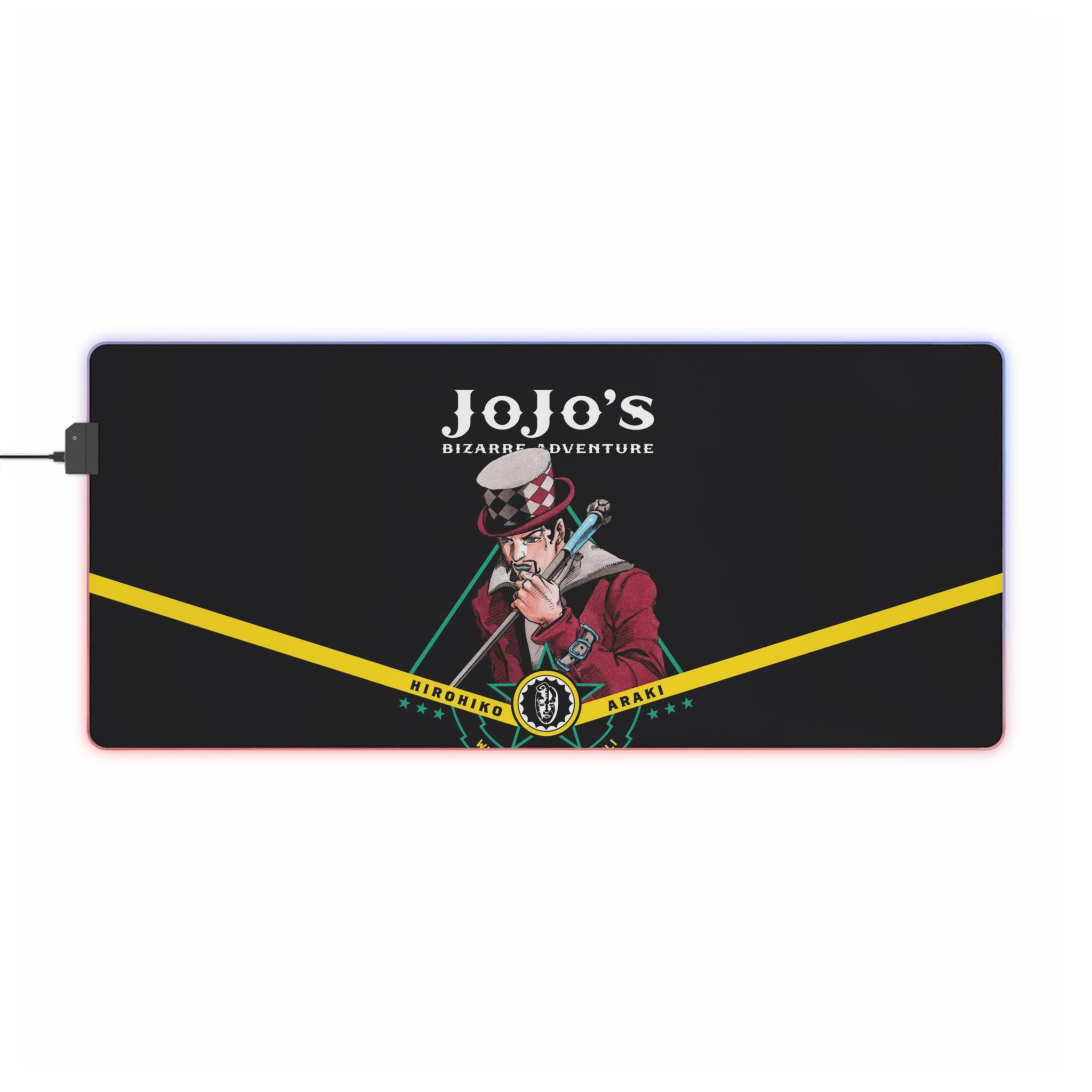 Anime Jojo's Bizarre Adventure RGB LED Mouse Pad (Desk Mat)