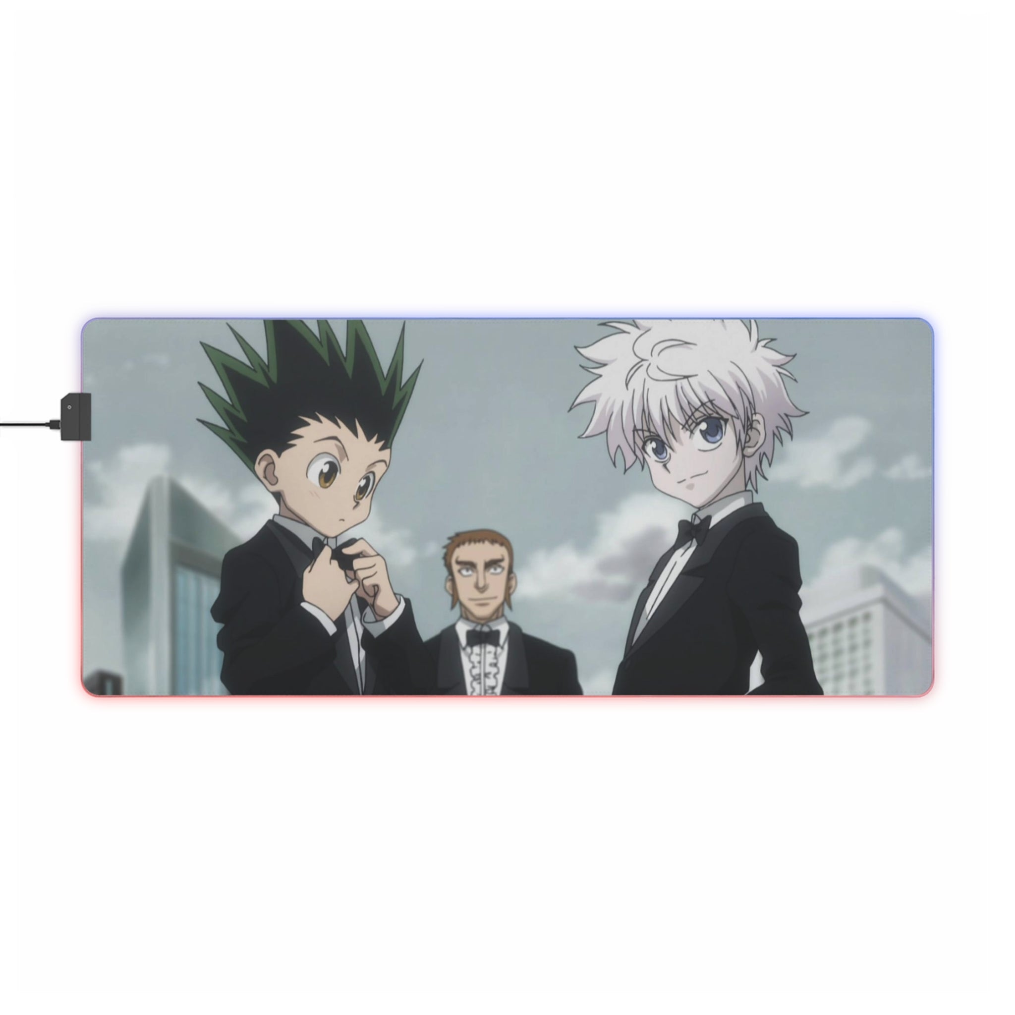 Hunter x Hunter Killua Zoldyck, Gon Freecss RGB LED Mouse Pad (Desk Ma
