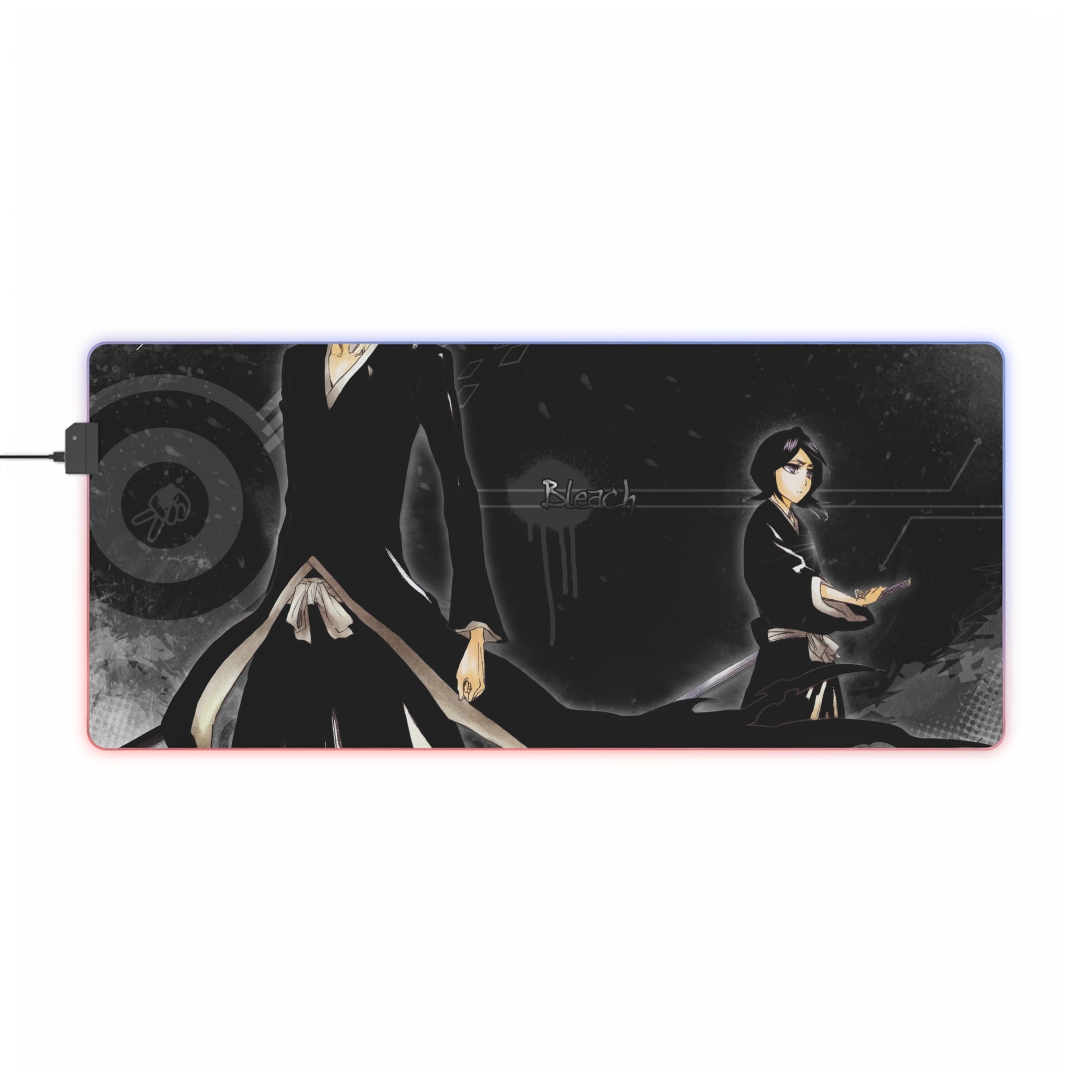 Bleach Ichigo Kurosaki, Rukia Kuchiki RGB LED Mouse Pad (Desk Mat)