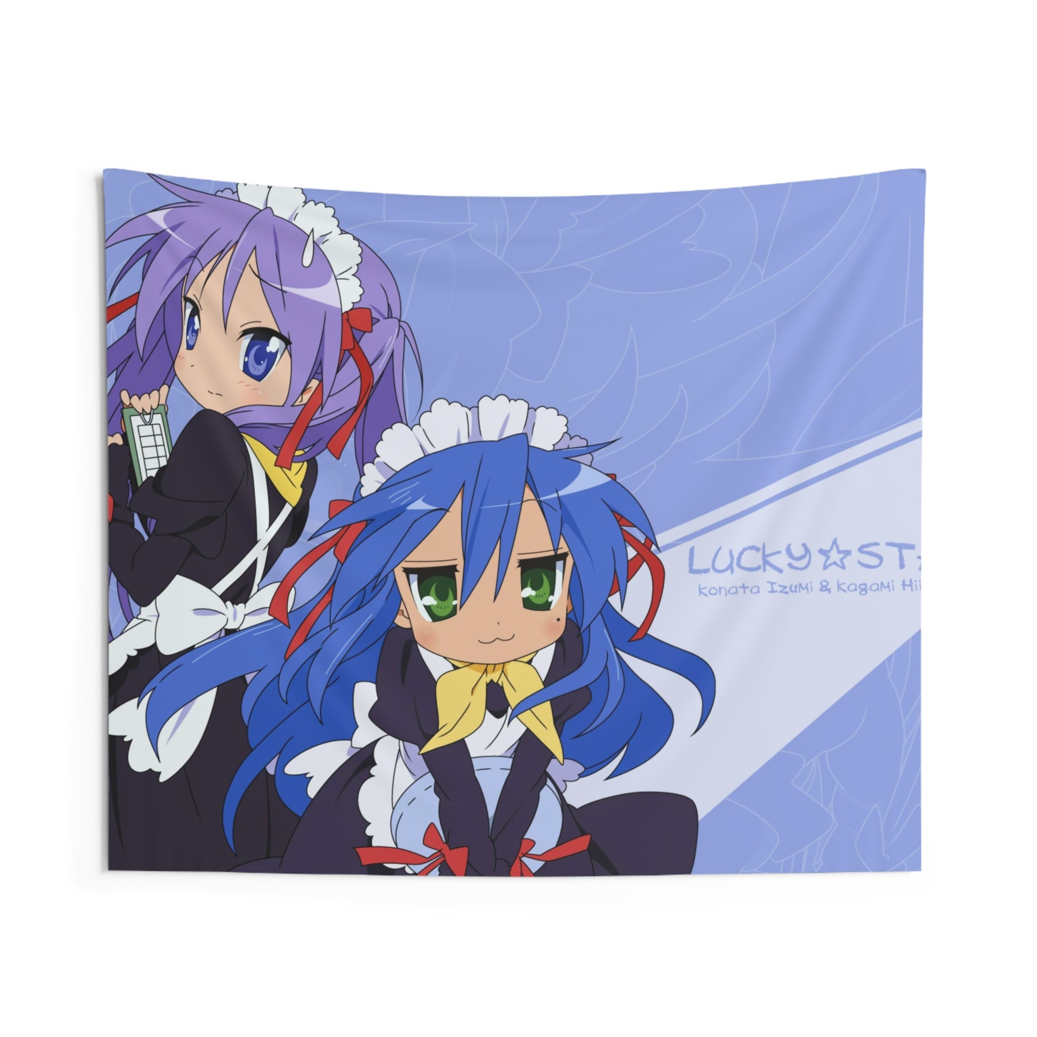 Lucky Star Konata Izumi, Kagami Hiiragi Indoor Wall Tapestry