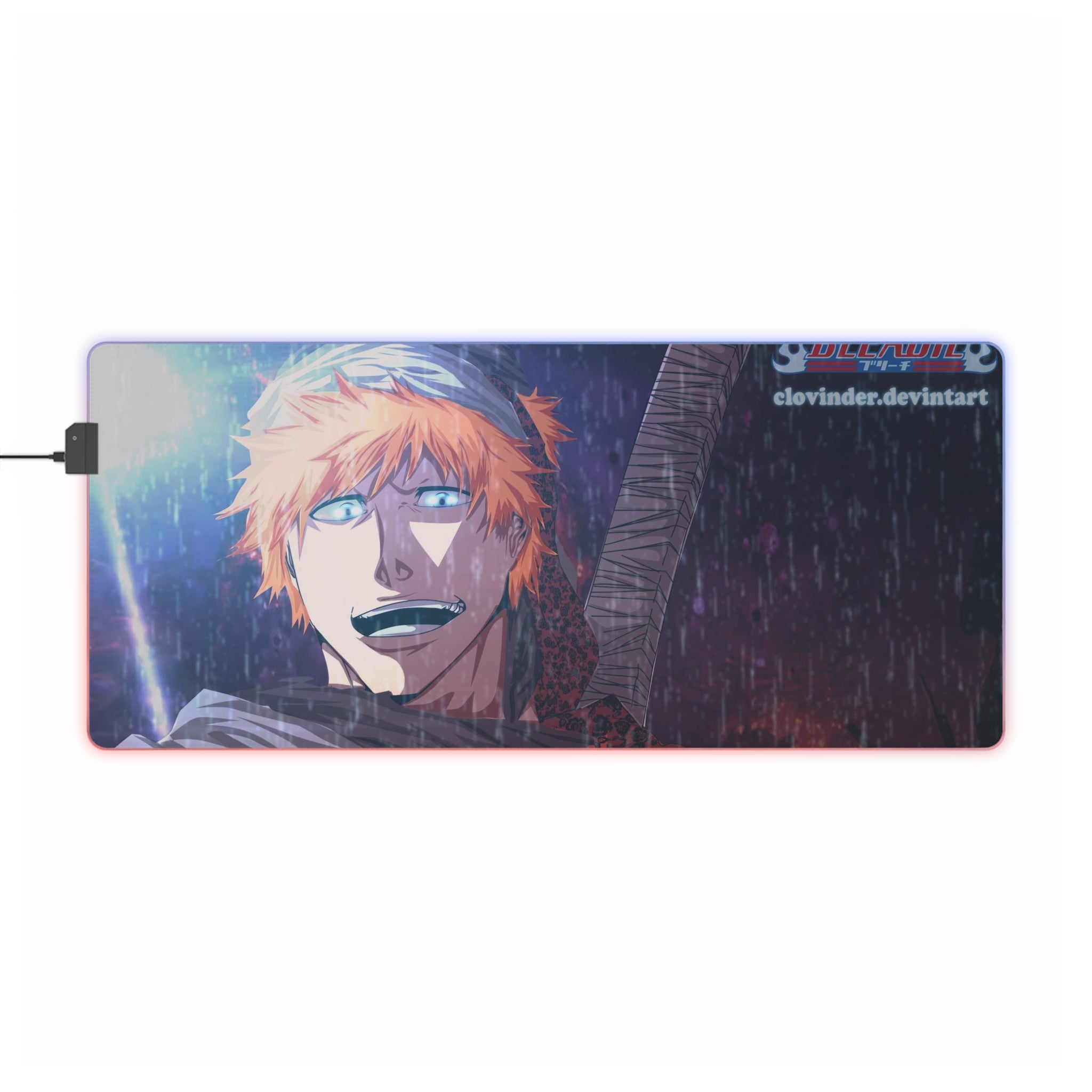 Anime Bleach RGB LED Mouse Pad (Desk Mat)
